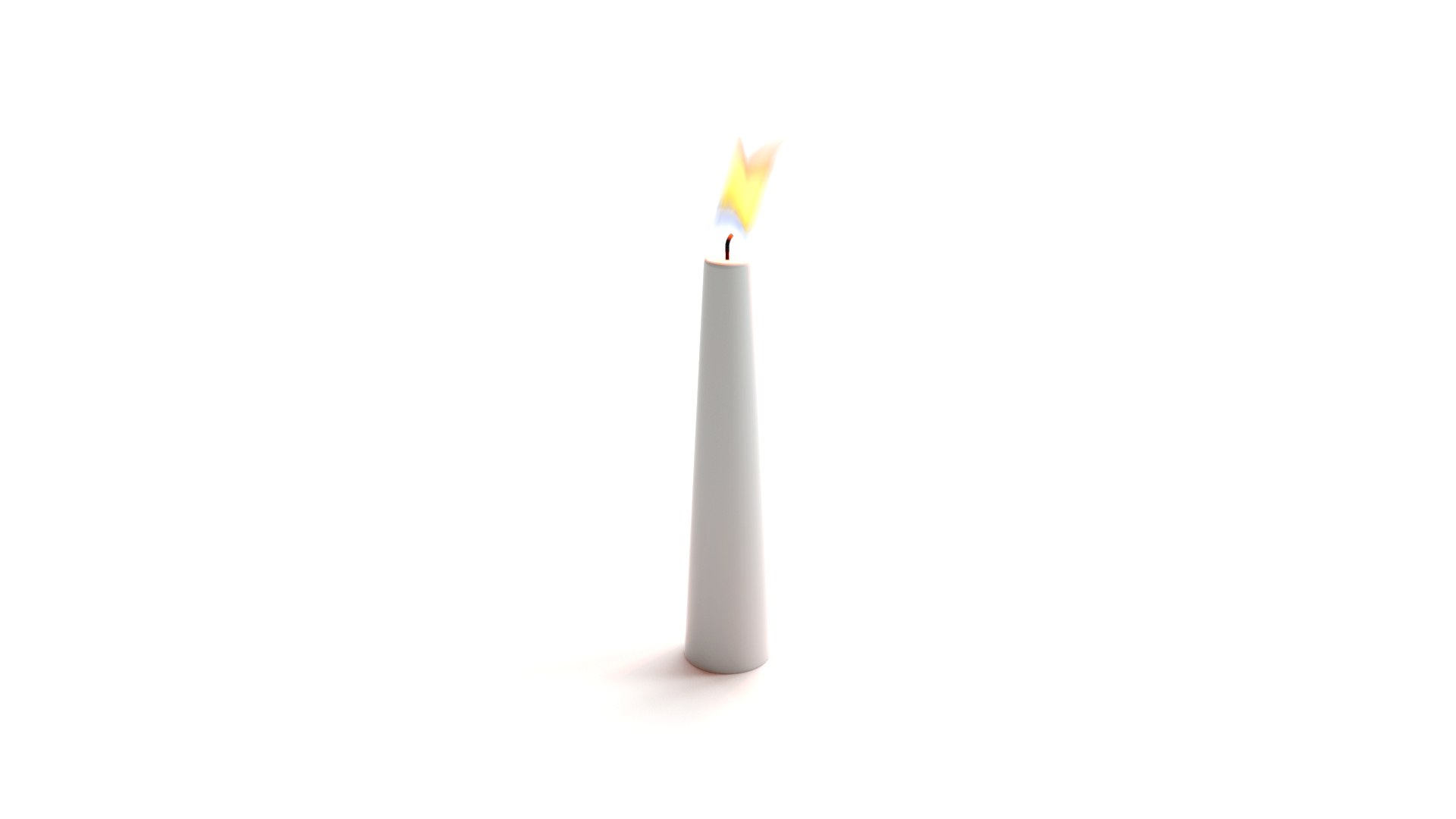 3D Model Simple Candle - TurboSquid 1454924