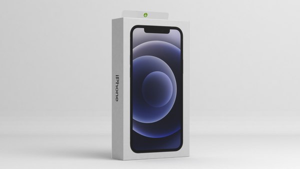 modelo 3d Paquete de caja para iPhone 12 Negro - TurboSquid 1692531