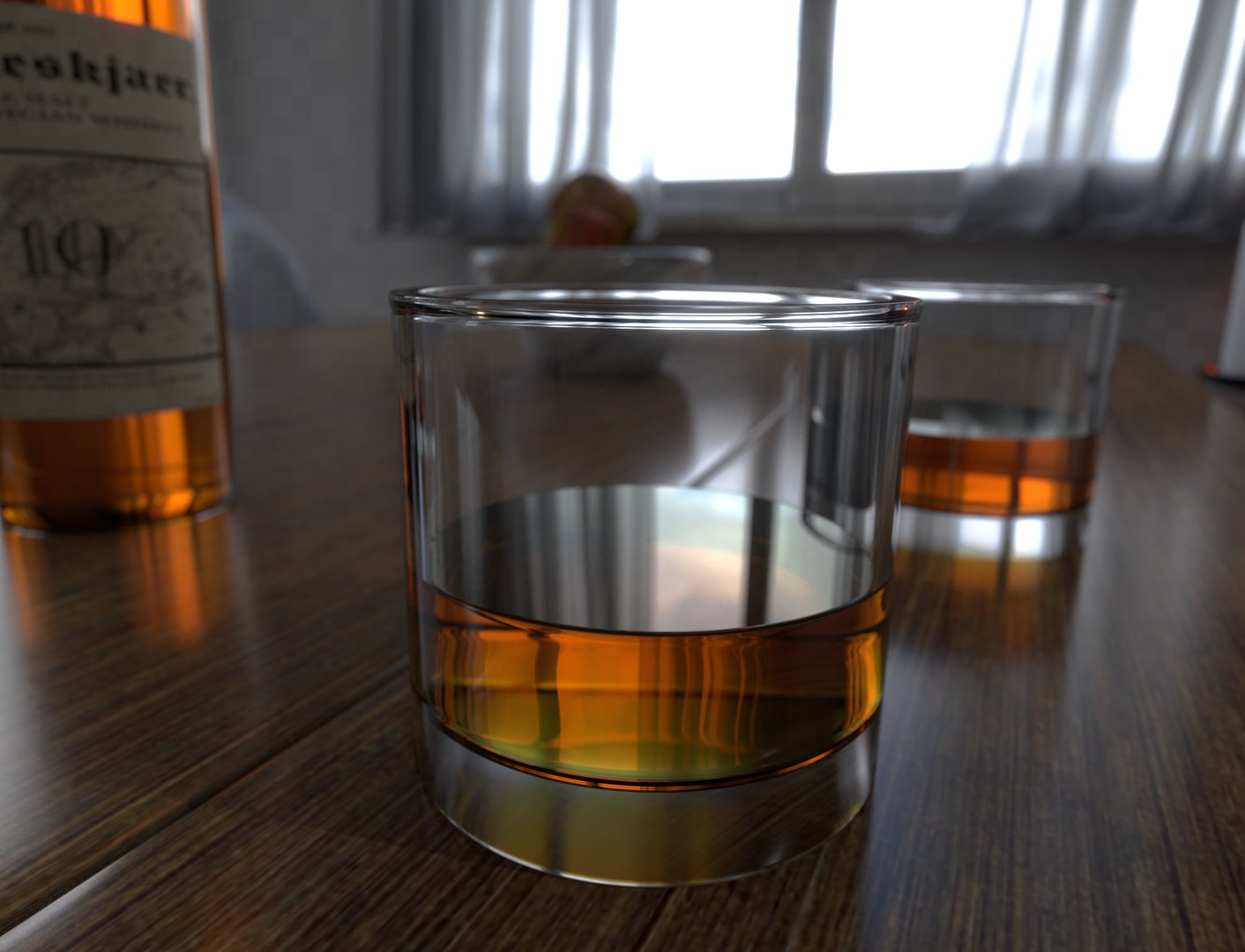 3D Whiskey Glass Model - TurboSquid 1305970