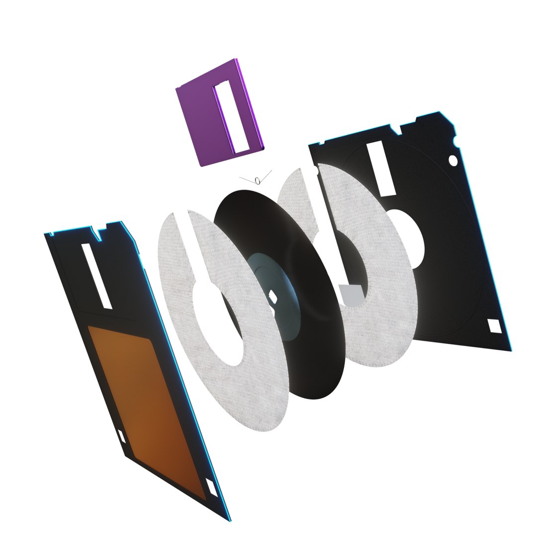 Floppy Disk 3D Model - TurboSquid 1849915