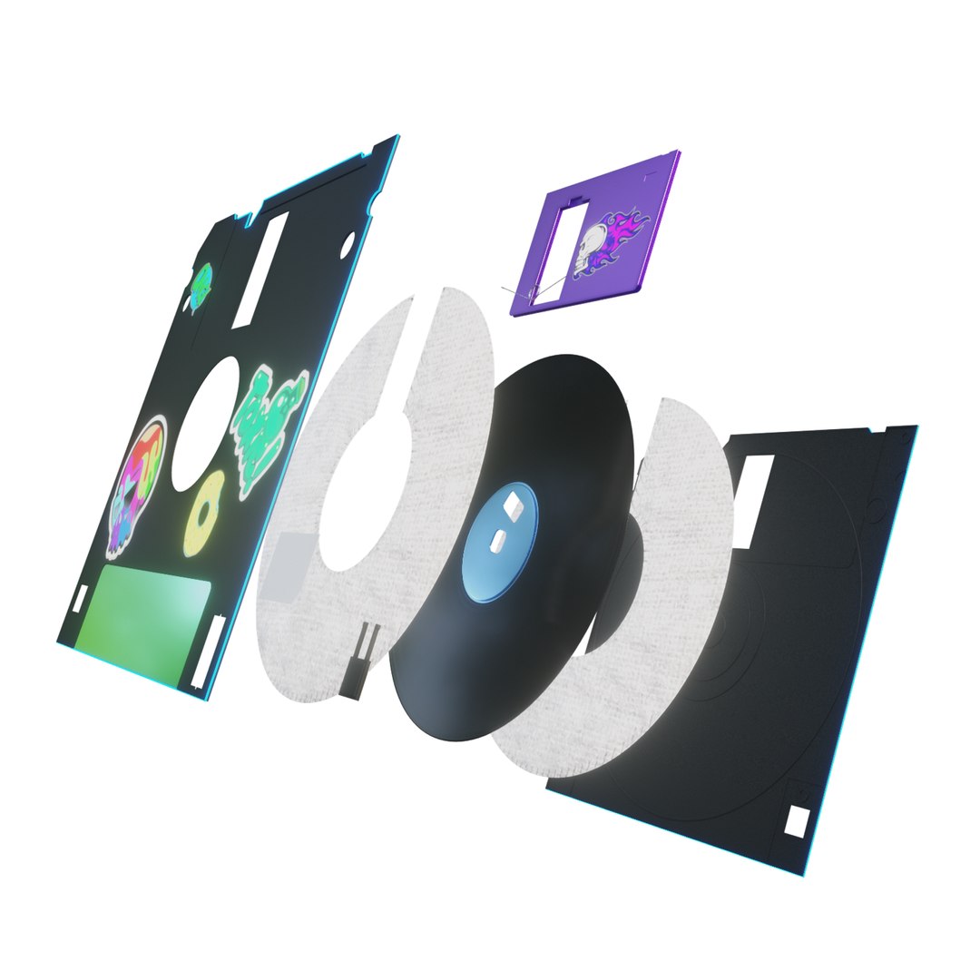 Floppy Disk 3D Model - TurboSquid 1849915