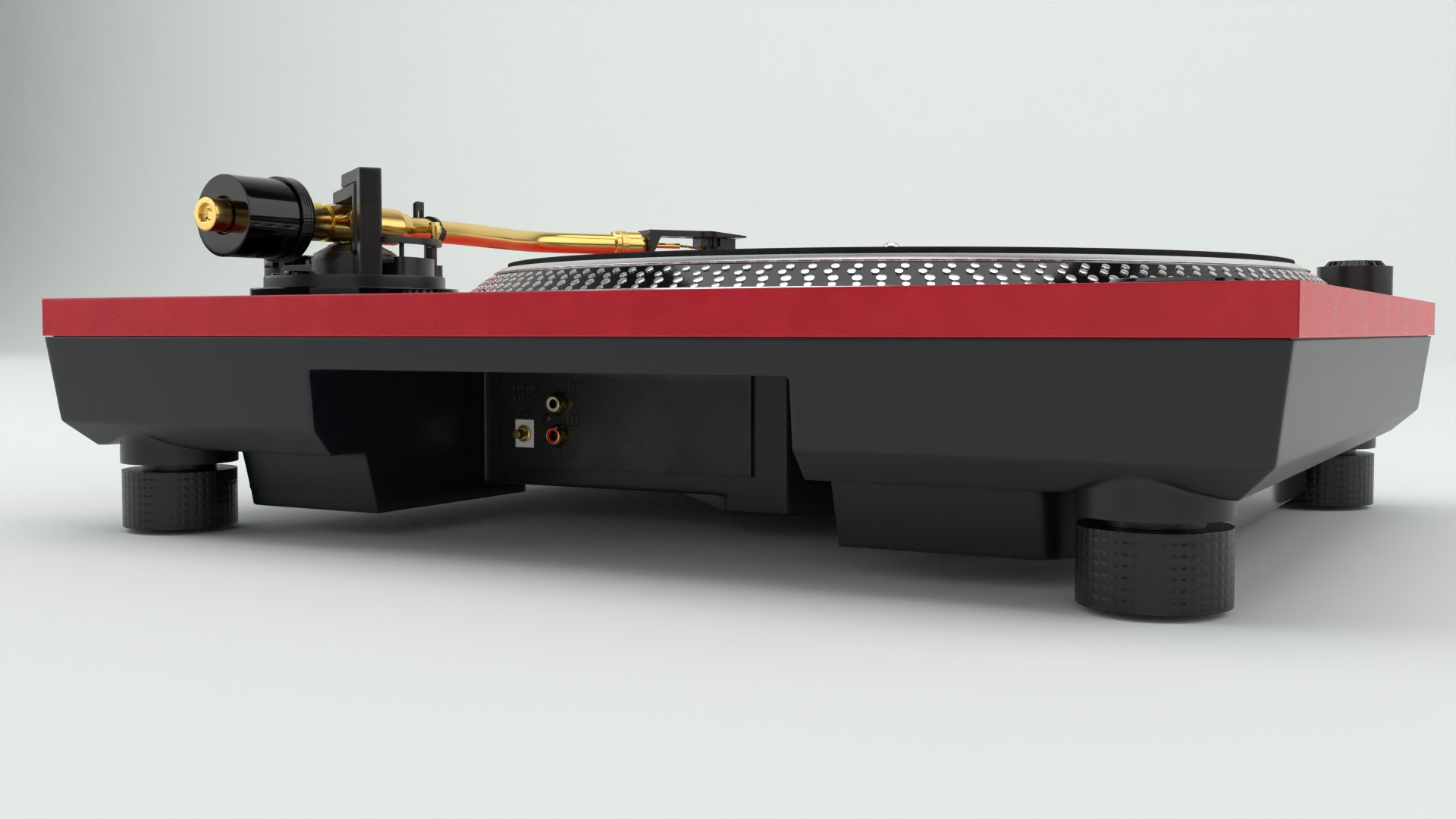 Technics SL-1200M7L Turntable Red Model - TurboSquid 2098797