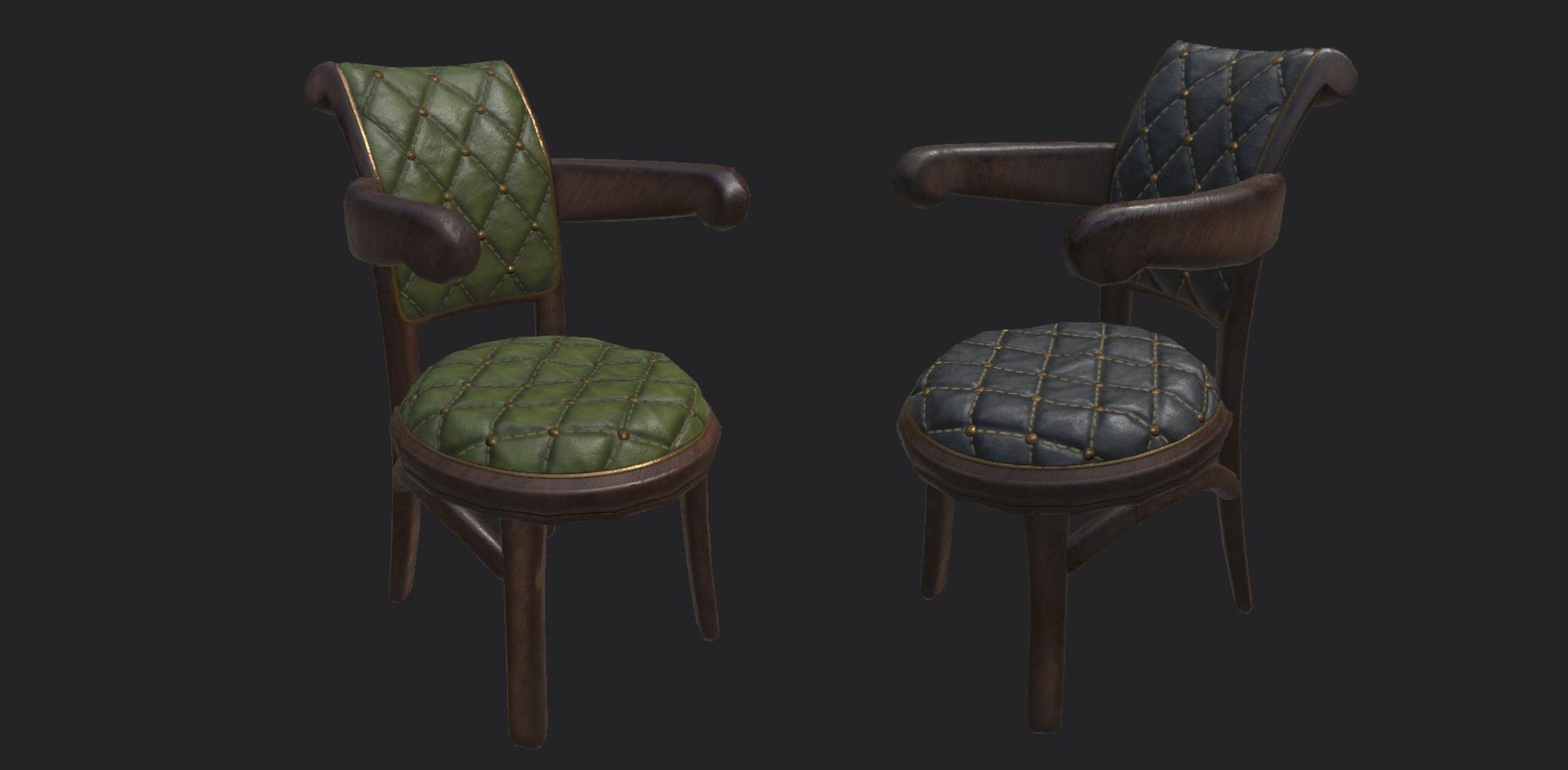 Wooden chair old model - TurboSquid 1302051