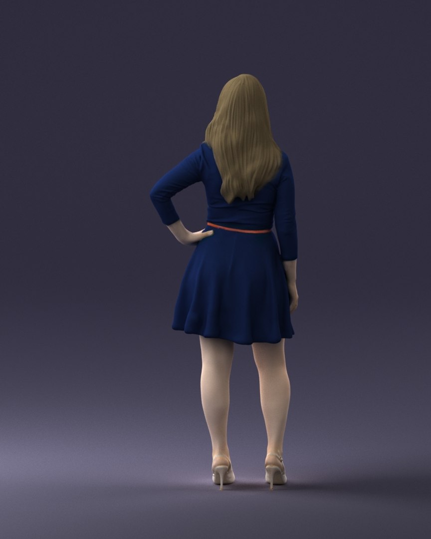 Smiling girl 3D model - TurboSquid 1437401