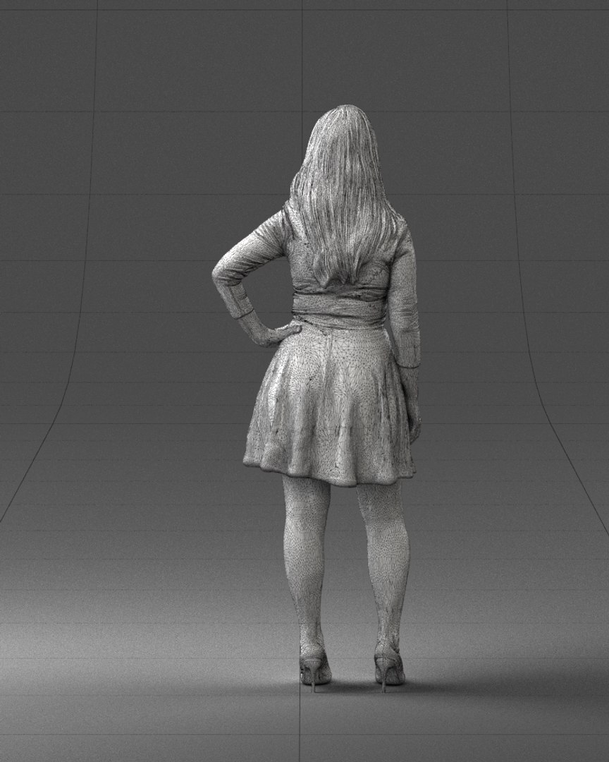 Smiling girl 3D model - TurboSquid 1437401