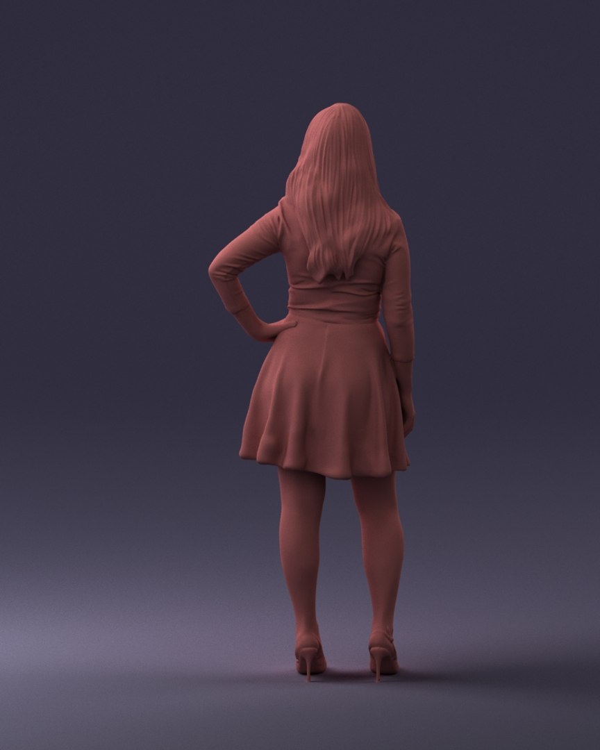 Smiling girl 3D model - TurboSquid 1437401