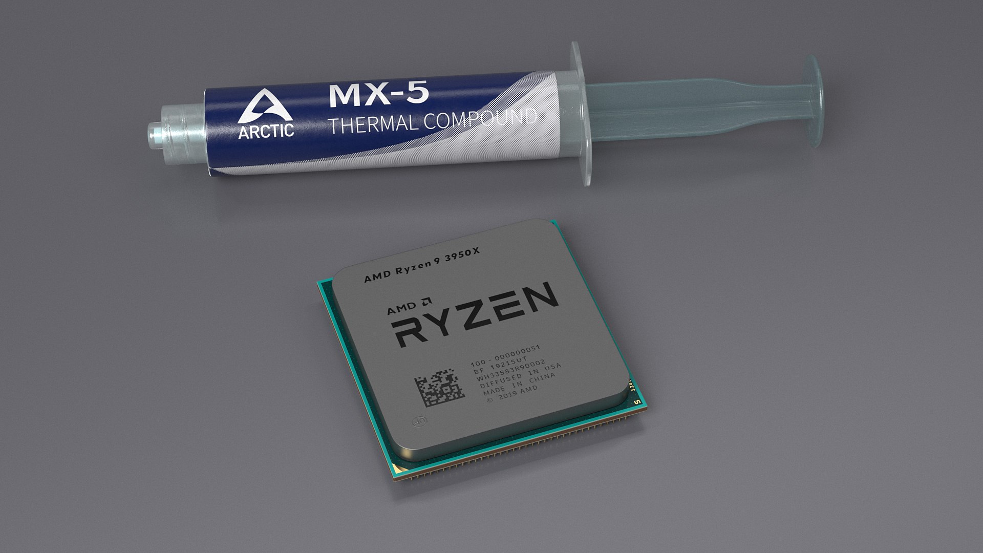 Arctic MX-5 Thermal Paste On CPU 3D Model - TurboSquid 2273105