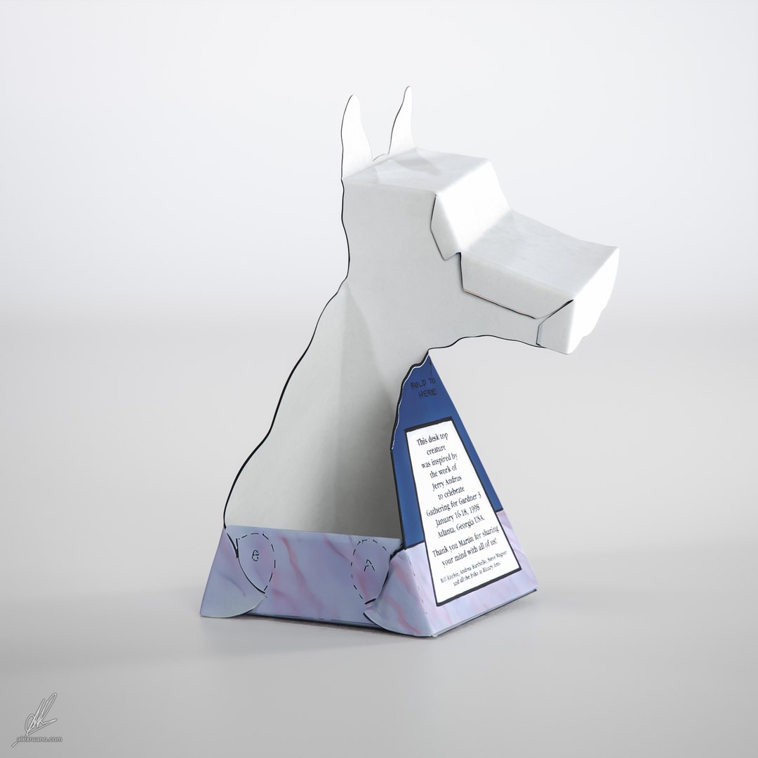 Thinky The Dragon - Optical Illusion 3D Model - TurboSquid 2252802