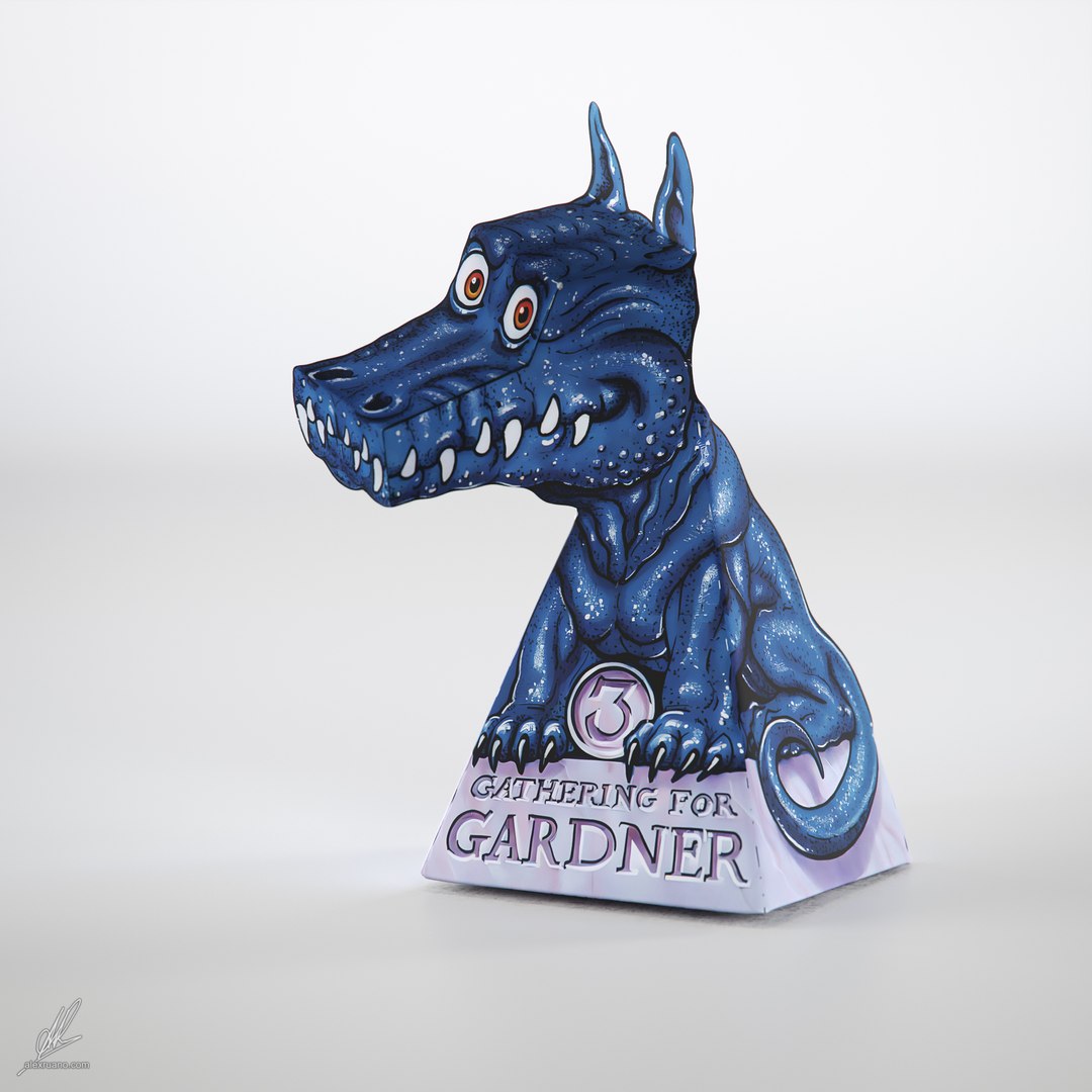 Thinky The Dragon - Optical Illusion 3D Model - TurboSquid 2252802