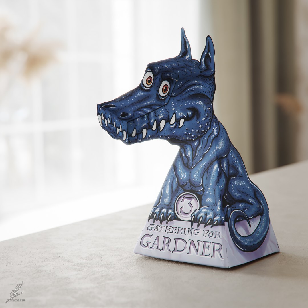 Thinky The Dragon - Optical Illusion 3D Model - TurboSquid 2252802