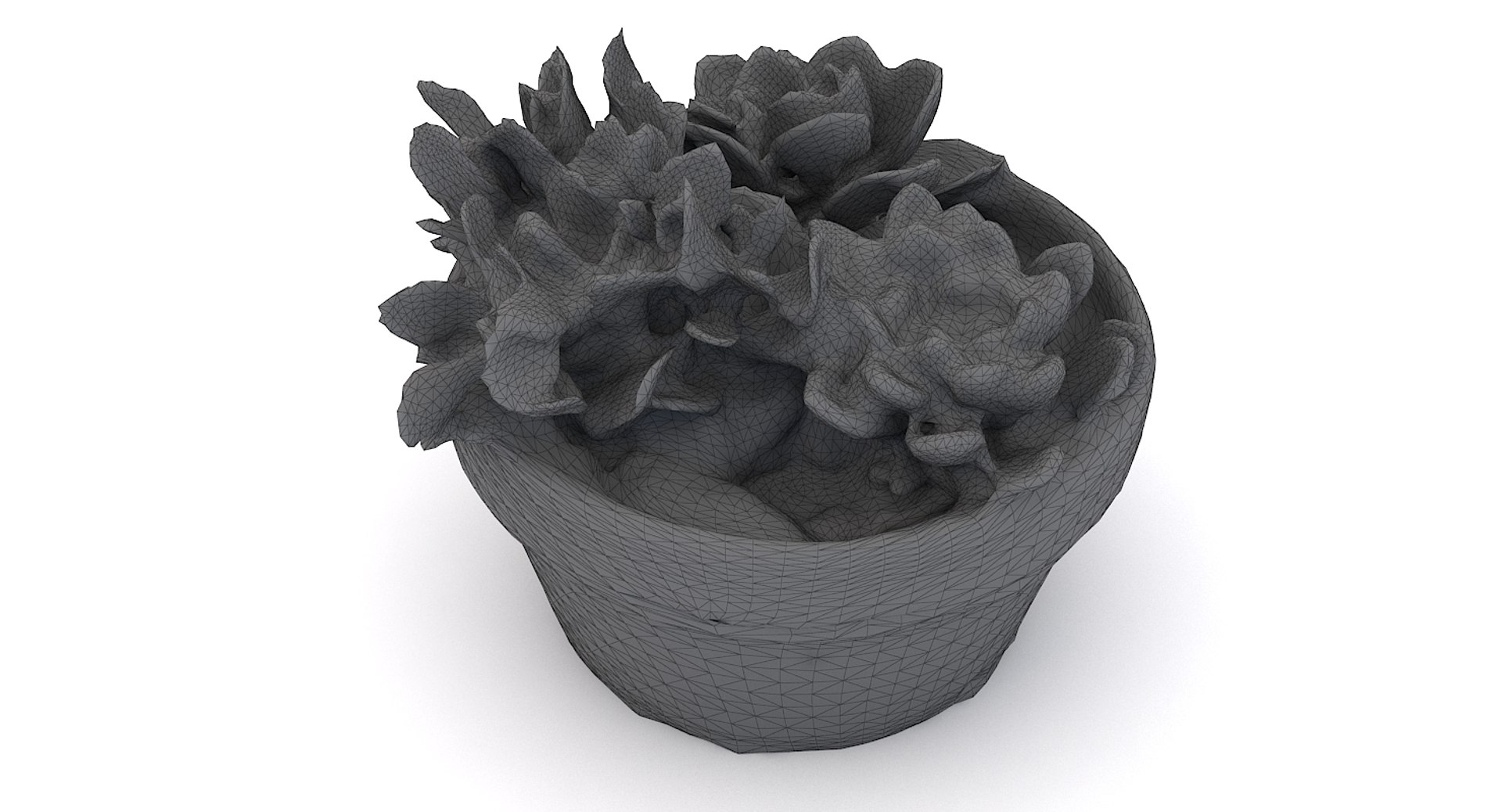 3D Model Small Patio Table Plant - TurboSquid 1329286