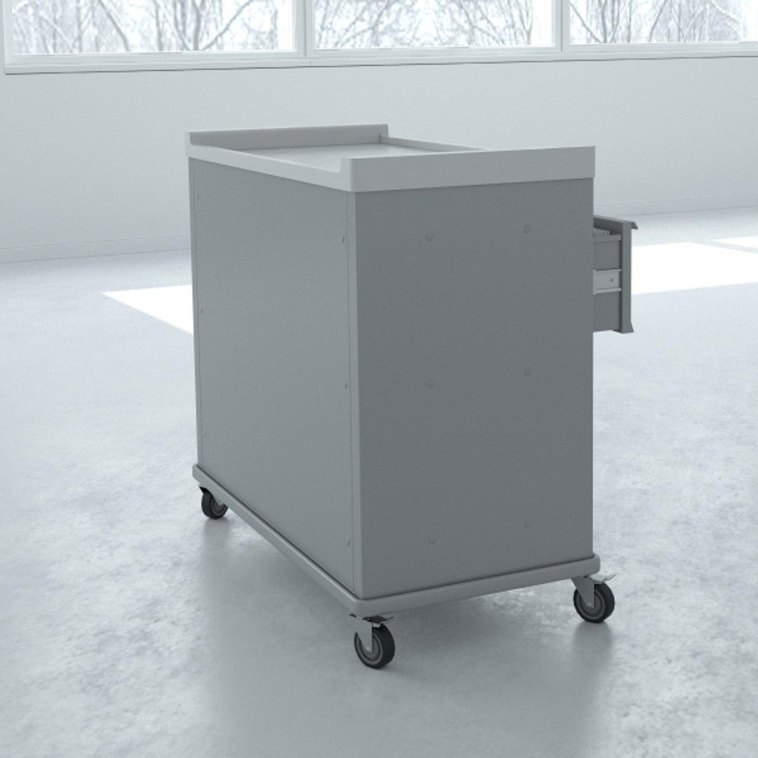 Card medication cart key lock model - TurboSquid 1227922