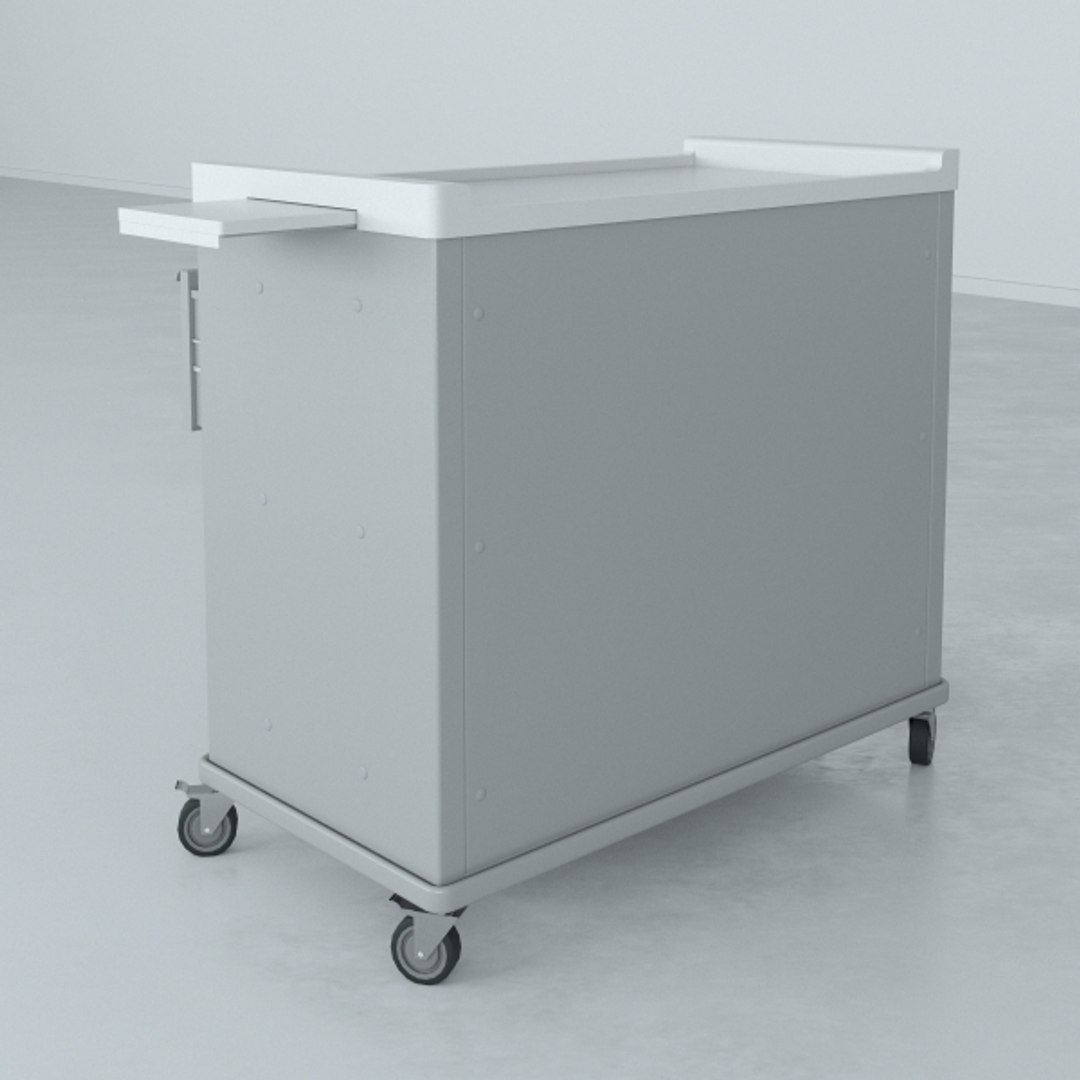 Card medication cart key lock model - TurboSquid 1227922