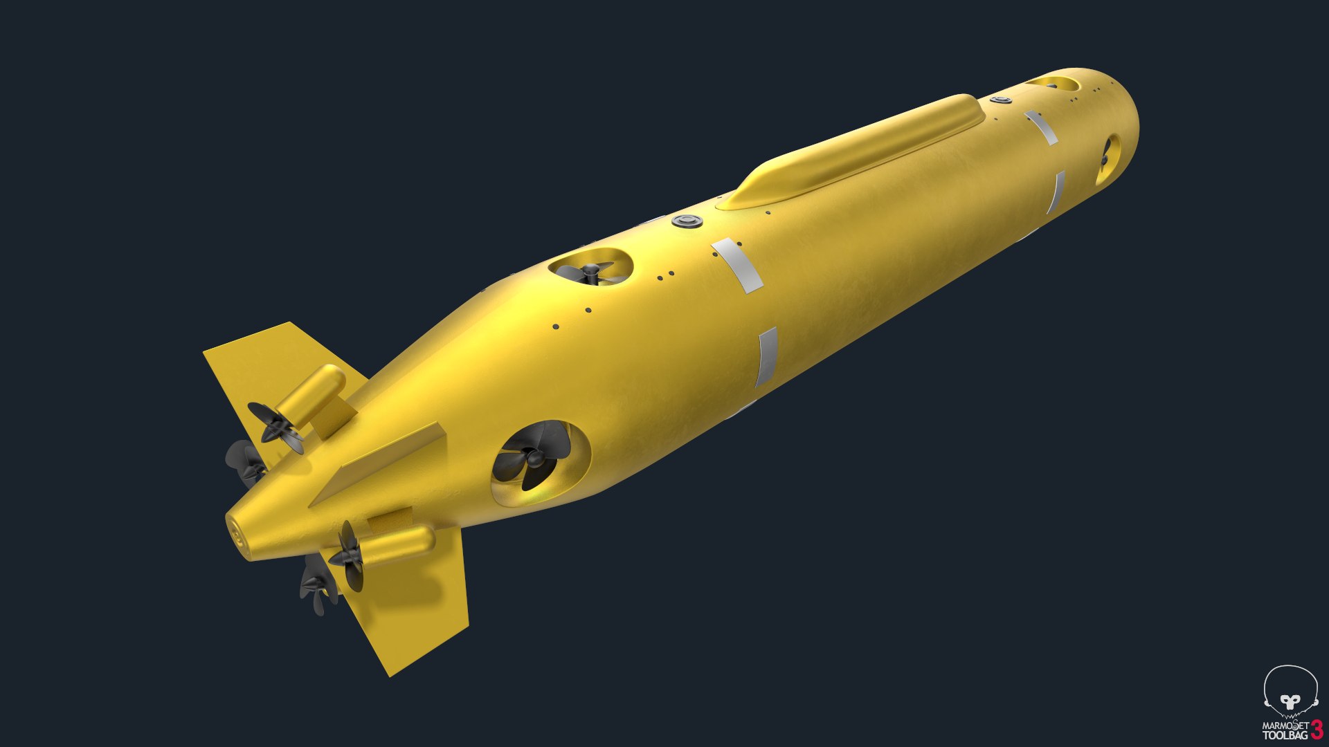 Poseidon Unmanned Underwater Vehicle Model - TurboSquid 1385321