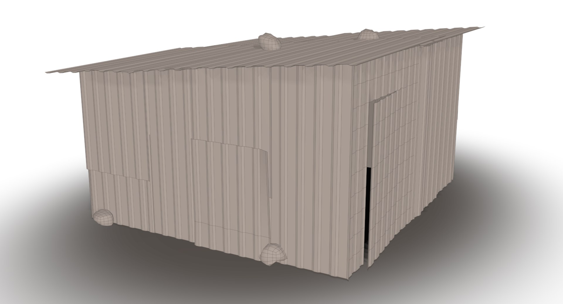 3D Shack Metallic - TurboSquid 1341020