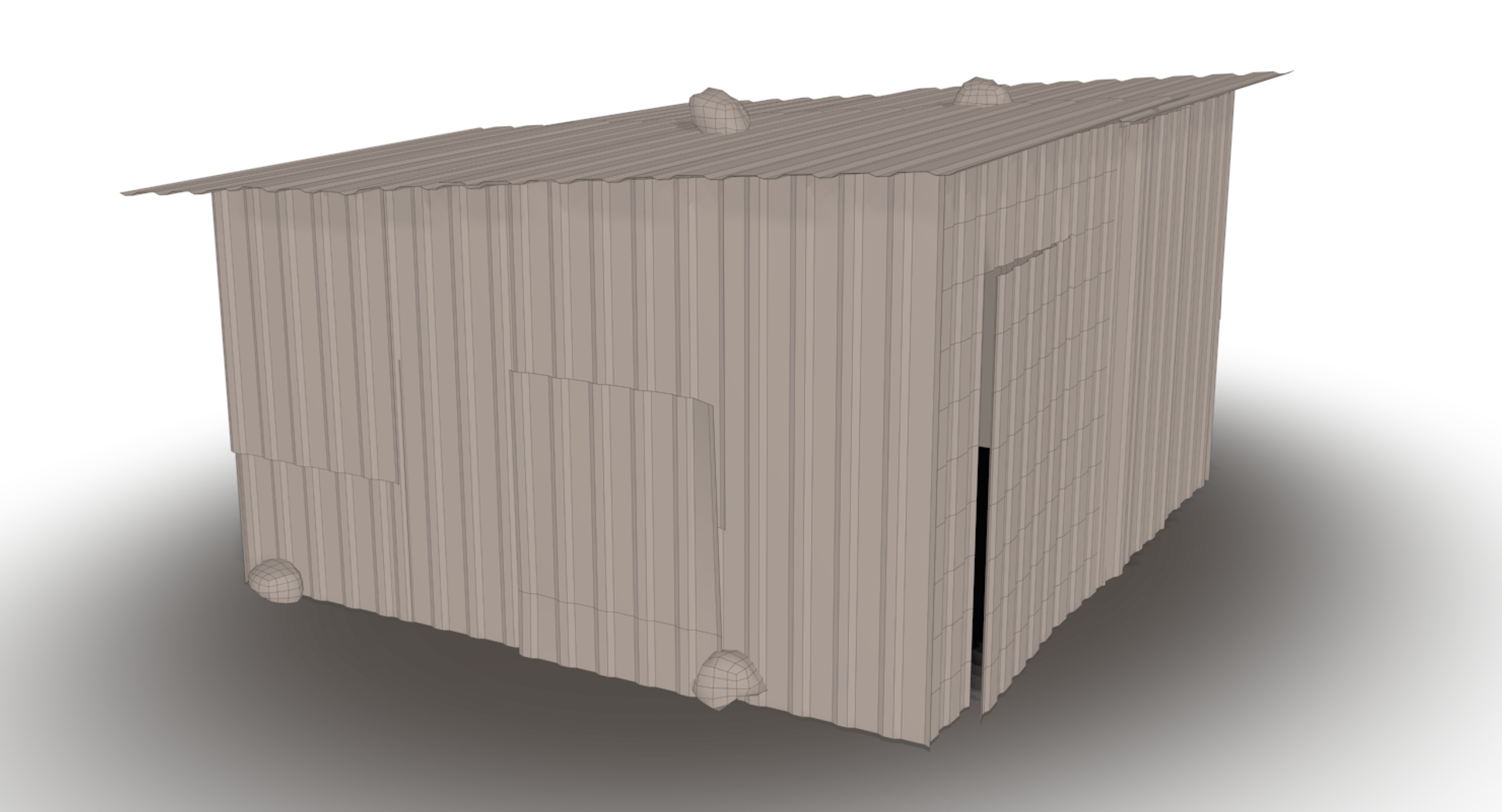 3D Shack Metallic - TurboSquid 1341020