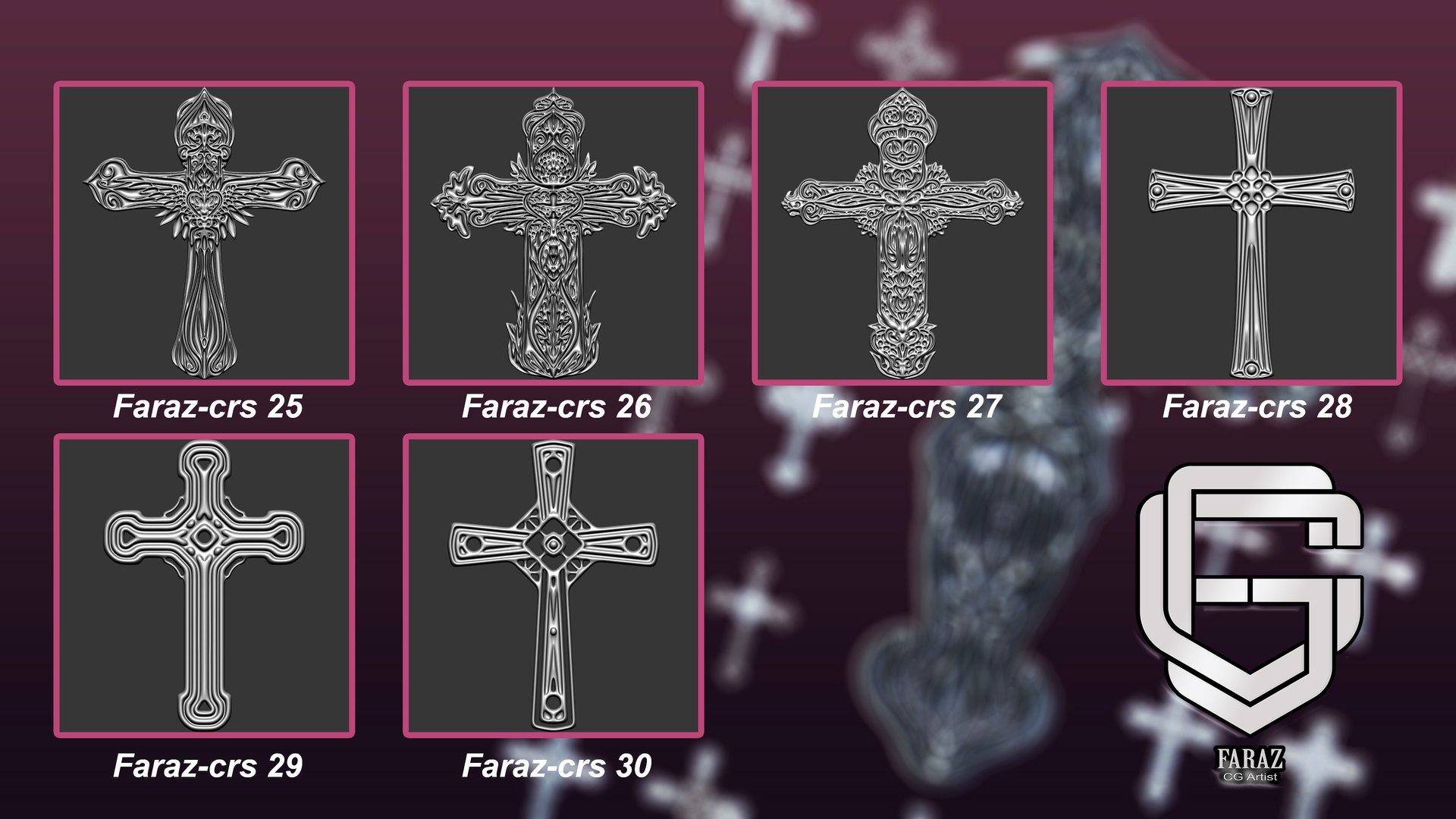 3D 30 Christian Cross 3D Model Vol 3 Model - TurboSquid 2242751