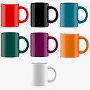 Coffee Mug Bundle 3D Model - TurboSquid 2414058