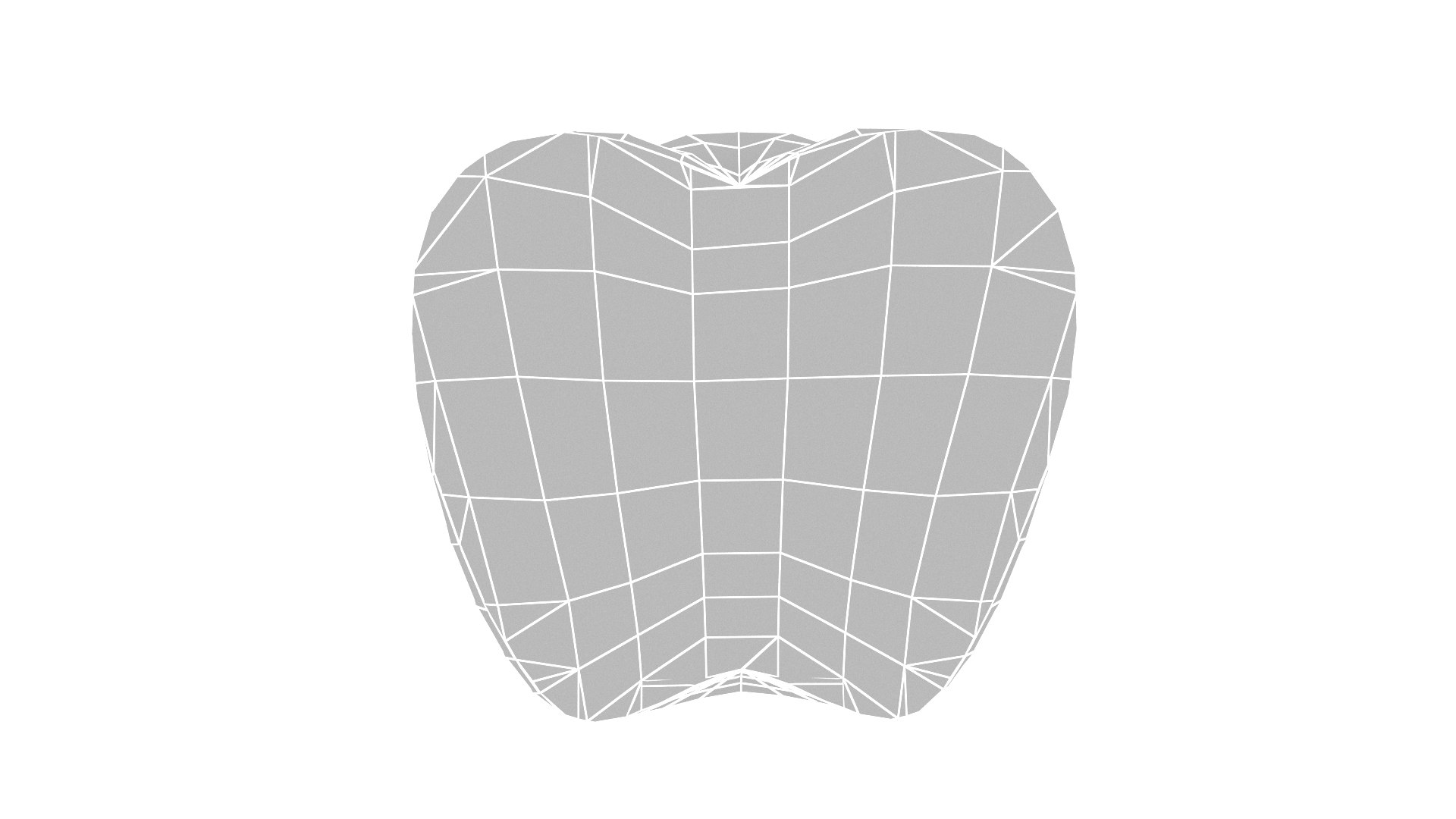 3D Half Apple - TurboSquid 1593527