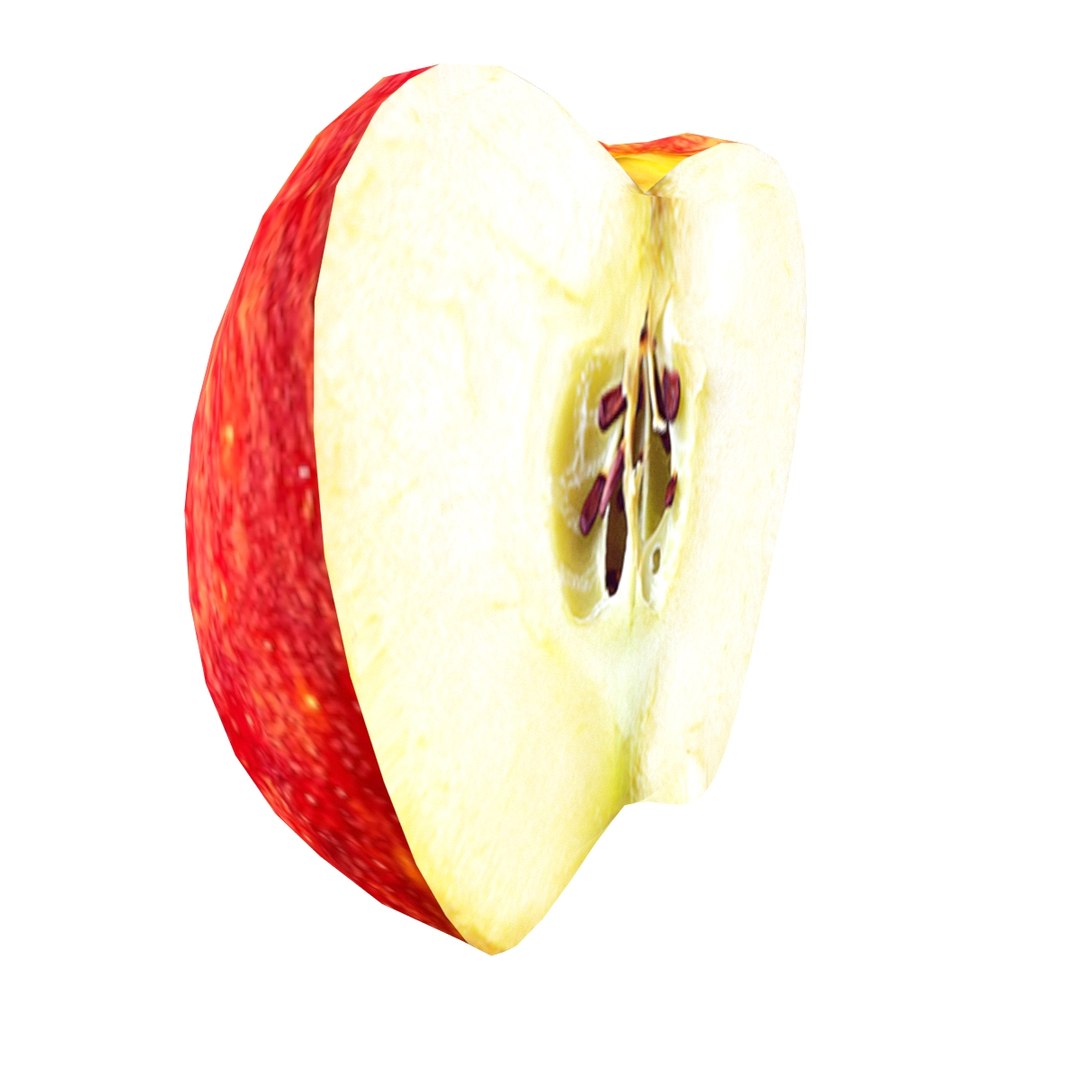 3D Half Apple - TurboSquid 1593527