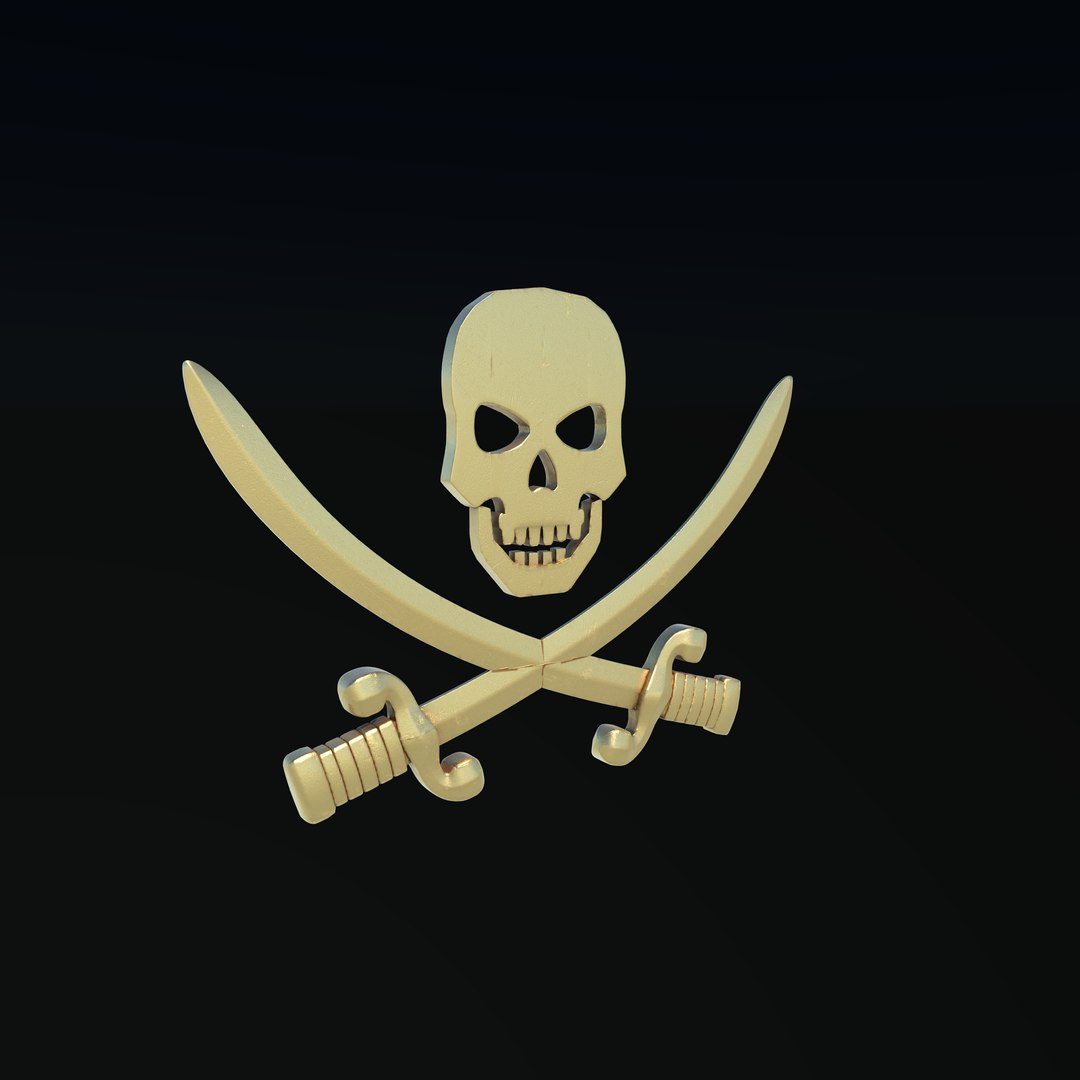 3D Skull Swords 3D Model - TurboSquid 2358729