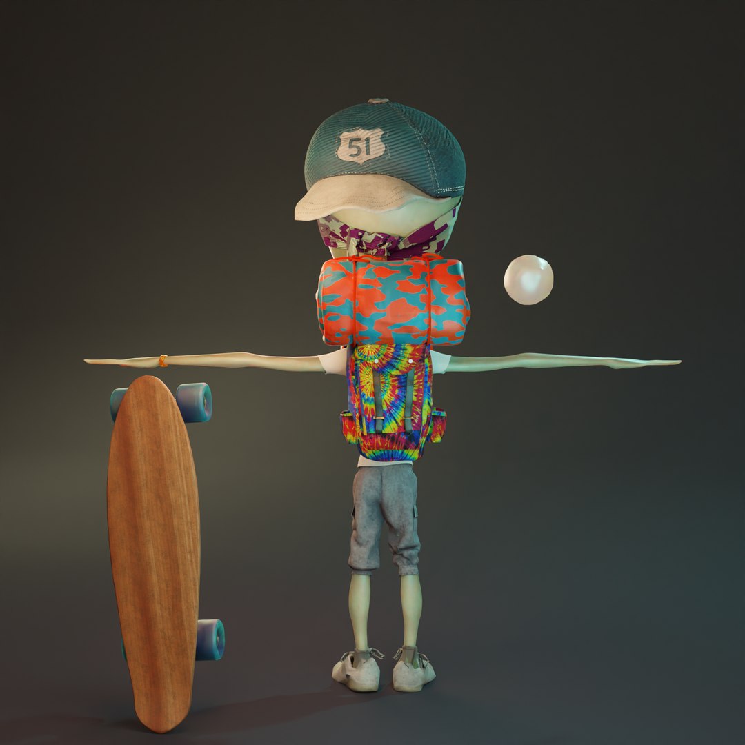 3D Alien Skater Model - TurboSquid 2111681