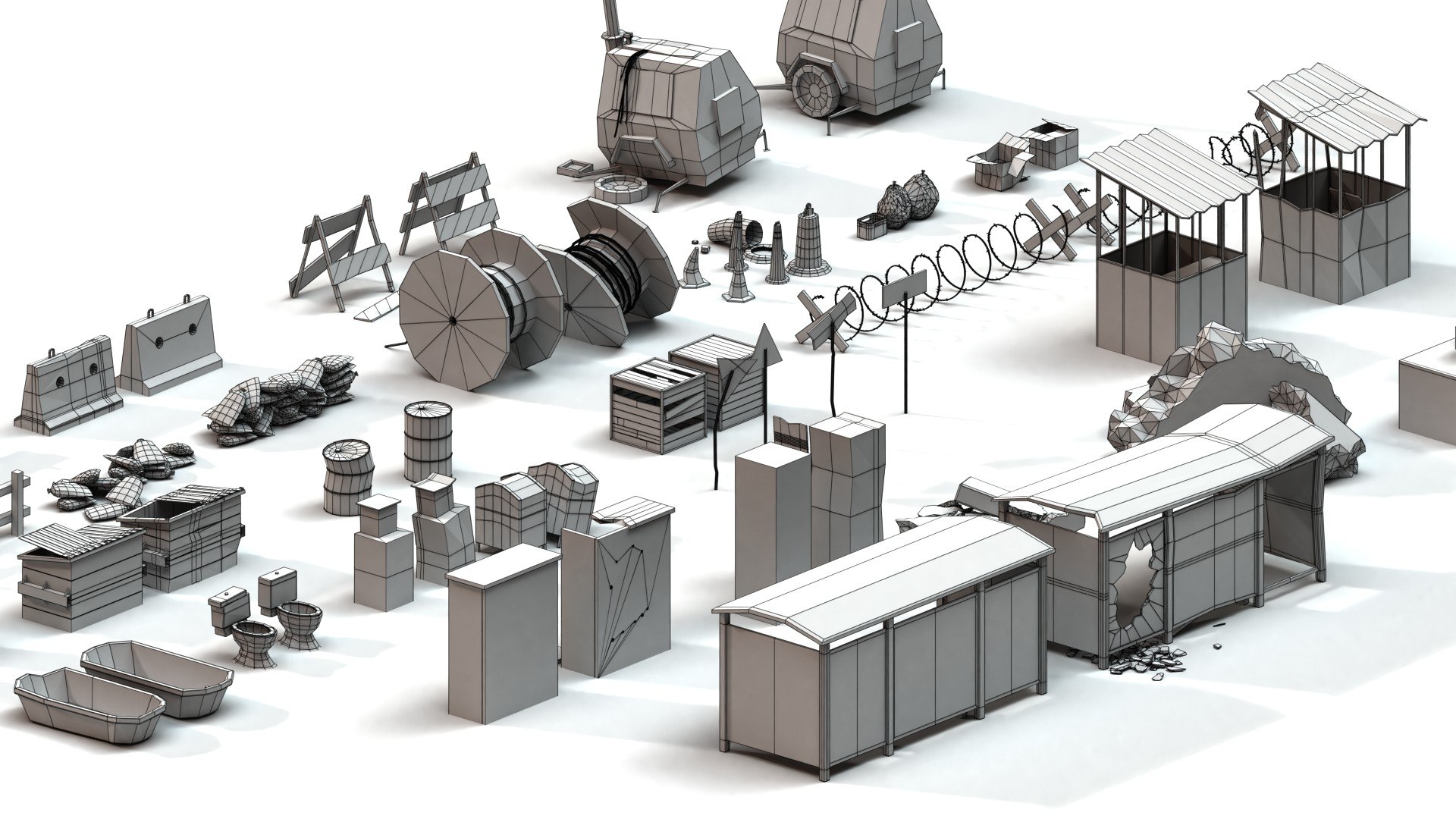 3D Post Apocalyptic - TurboSquid 1697579