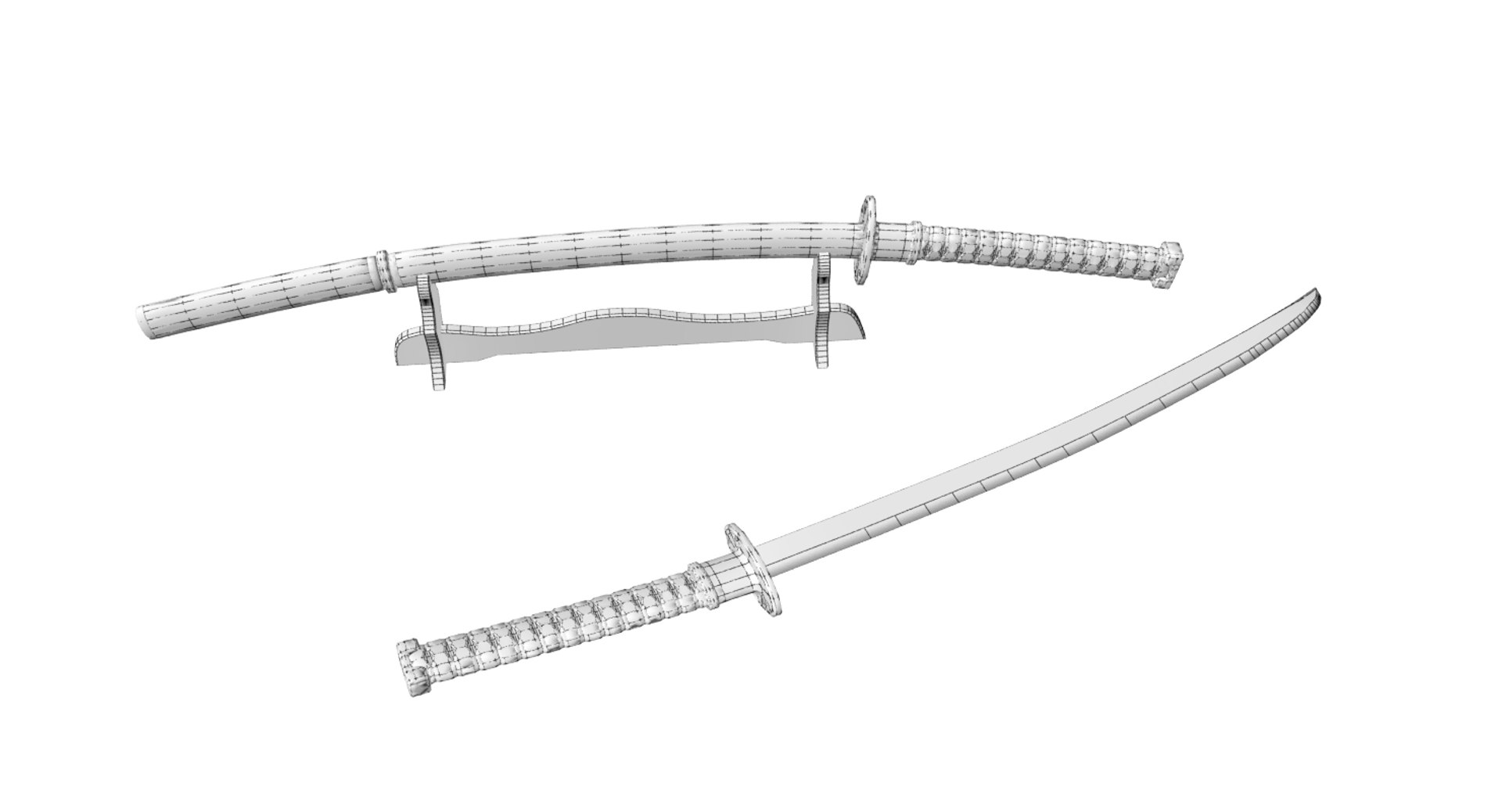 3D Samurai Sword - TurboSquid 1425116