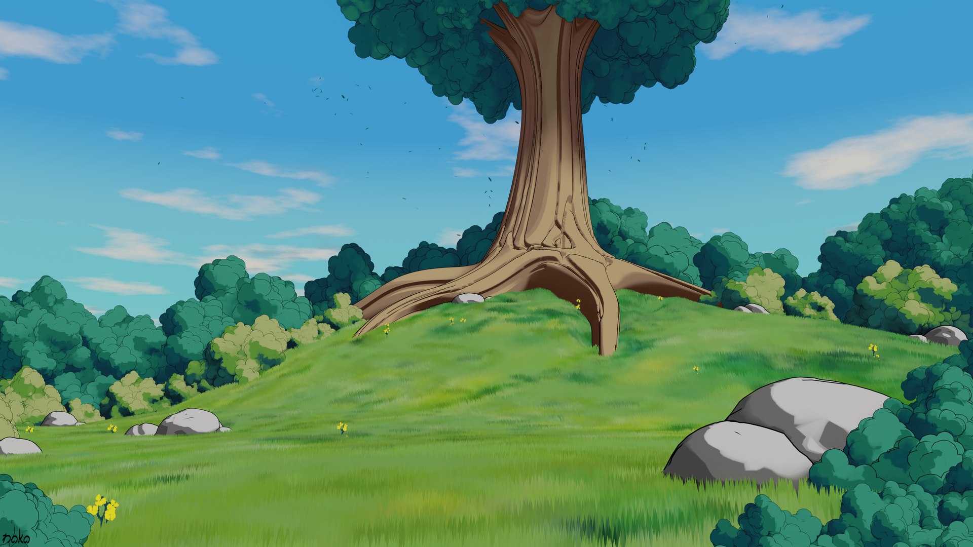 3D Anime Tree - TurboSquid 1669633