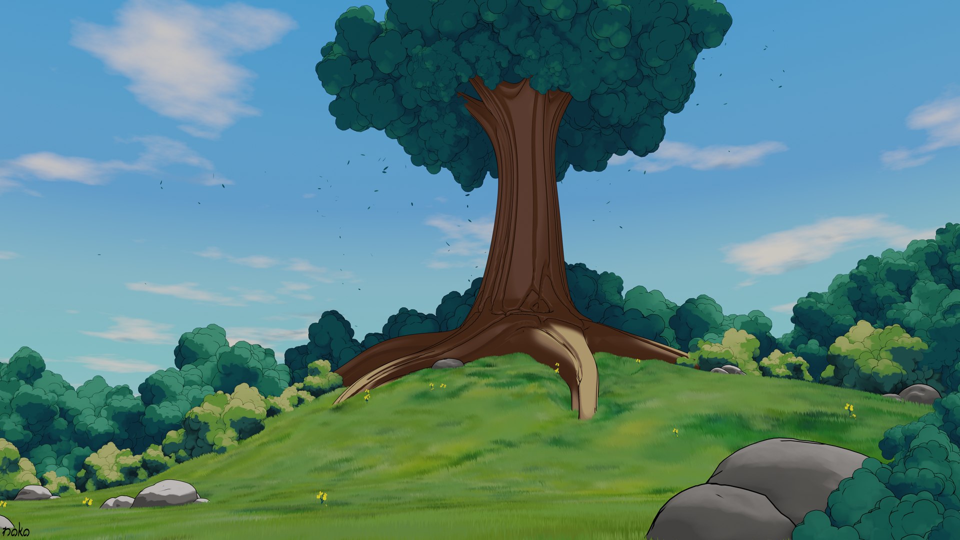 3D Anime Tree - TurboSquid 1669633