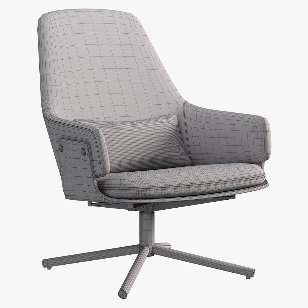 3D Lock Lounge Chair - TurboSquid 2347292