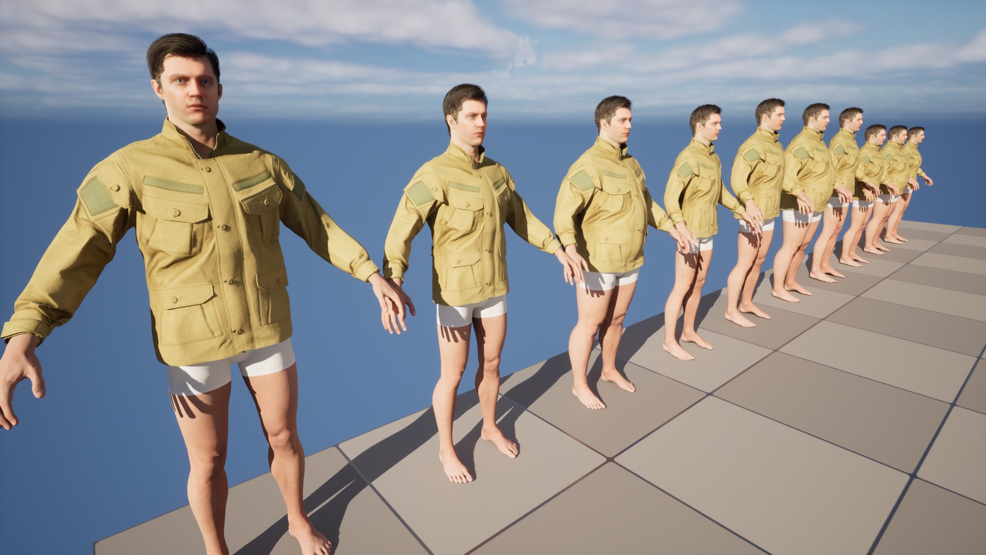 Jacket 197 - All MH Bodies UE5 Skeletons - Rigged 3D - TurboSquid 2324114