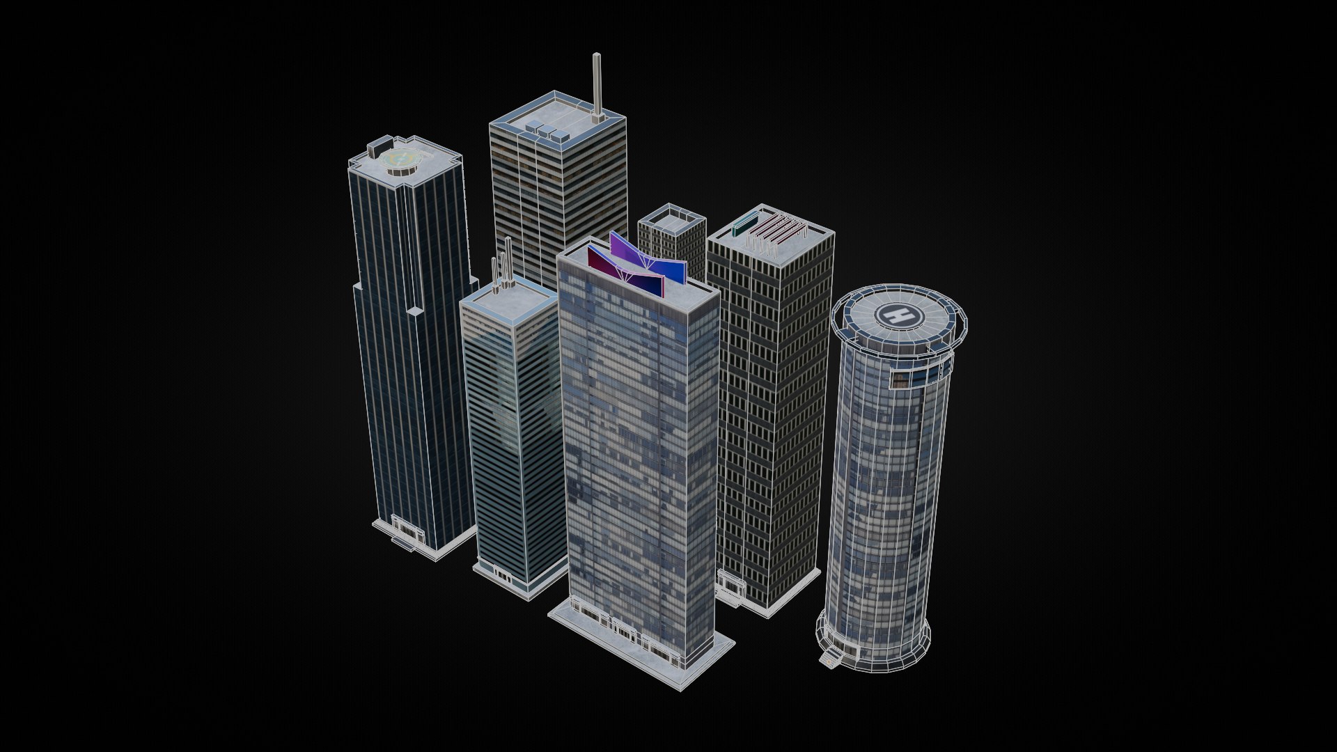 City Building Pack 3D Model - TurboSquid 2361471