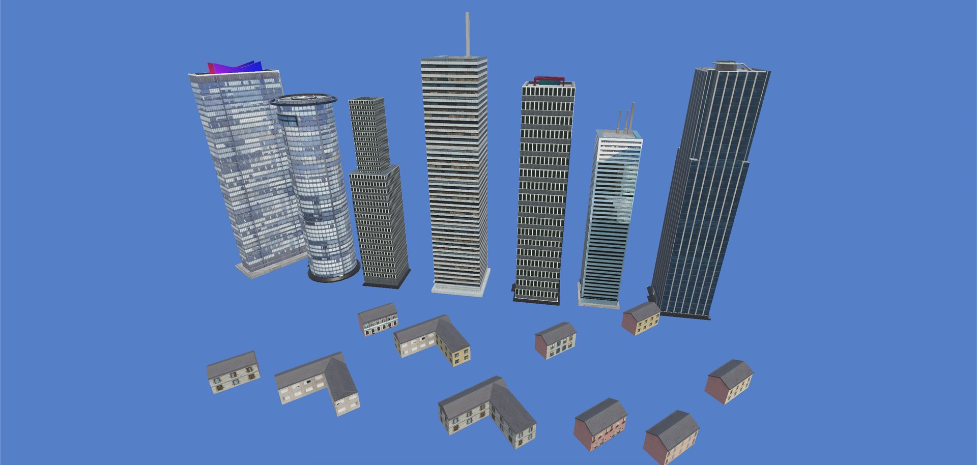 City Building Pack 3D Model - TurboSquid 2361471