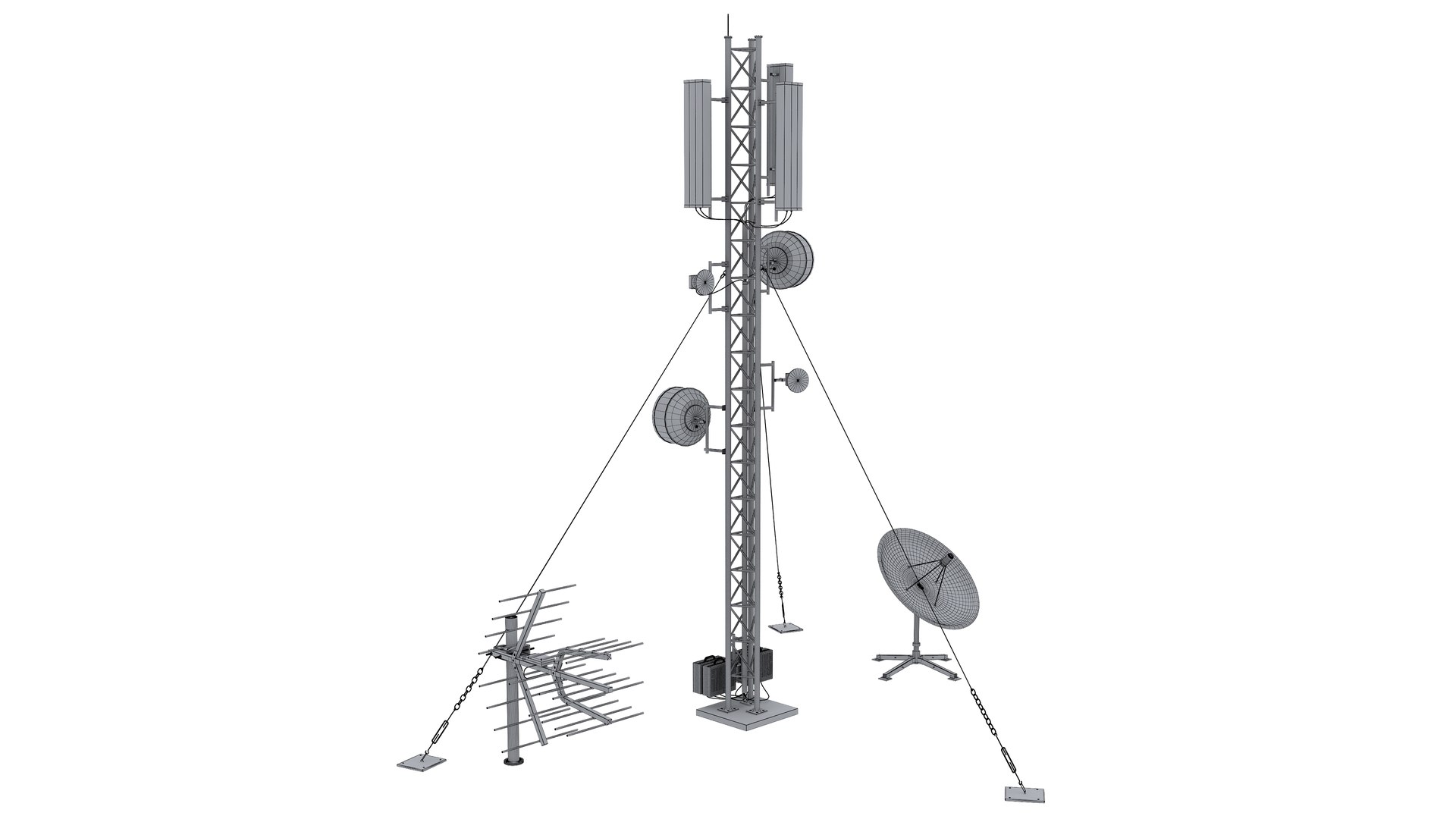 Antennas Set Model - TurboSquid 2239750