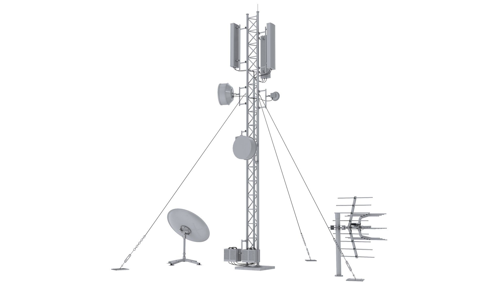 Antennas Set Model - TurboSquid 2239750