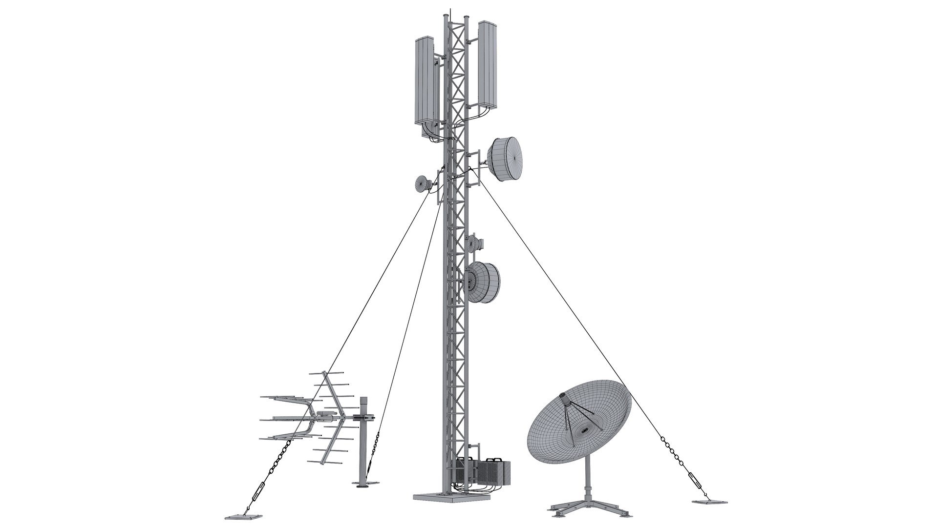 Antennas Set Model - TurboSquid 2239750