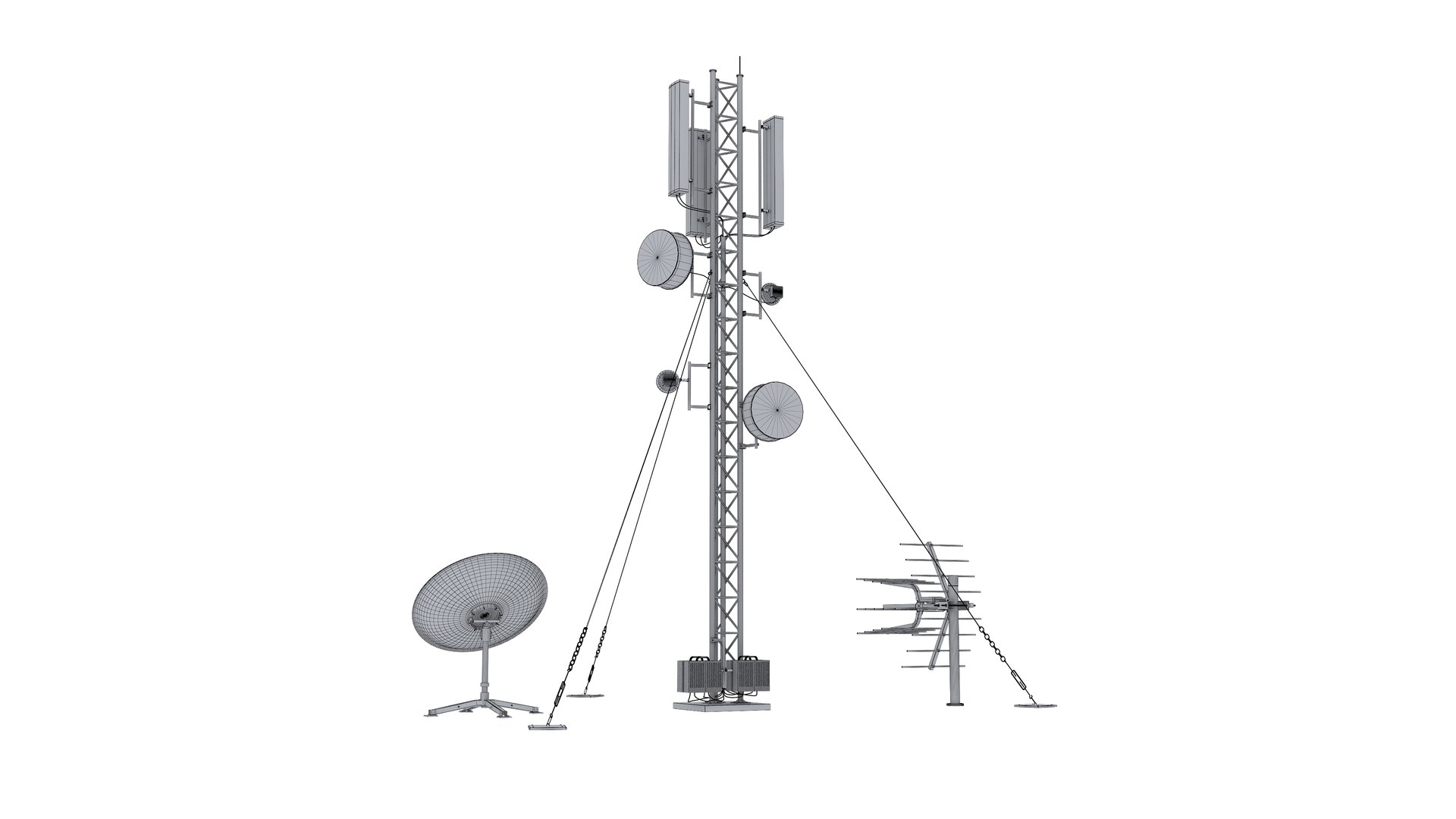 Antennas Set Model - TurboSquid 2239750
