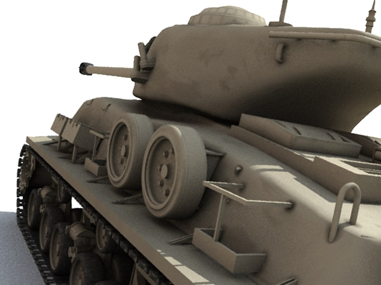 M51 Sherman 3d Model