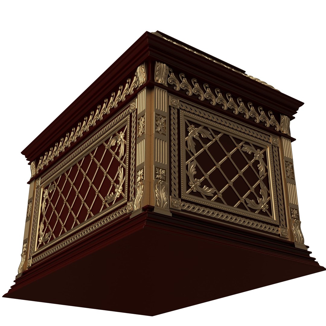 Chest 08 Red 3D Model - TurboSquid 2242817