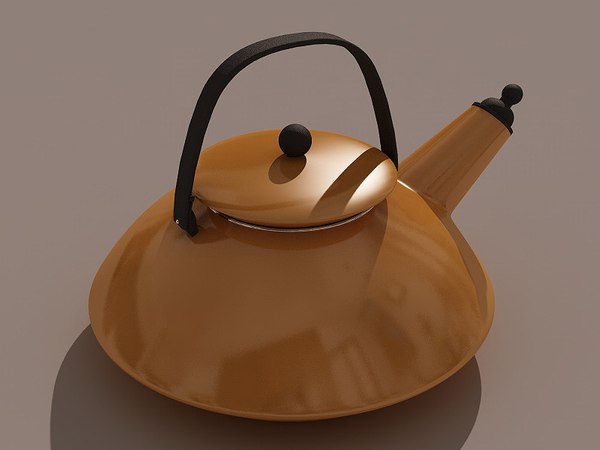 3dsmax realistic teapot