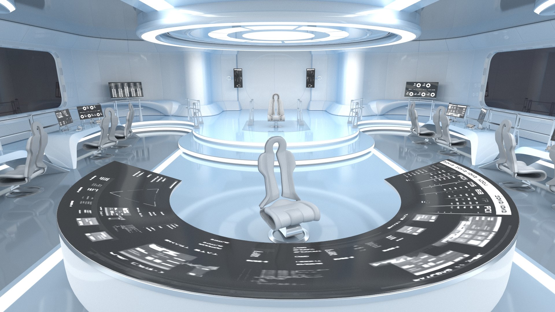 3D Model Sci Fi Futuristic Control Room Collection - TurboSquid 1834437