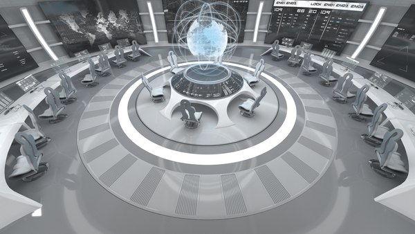 3D model Sci Fi Futuristic Control Room Collection - TurboSquid 1834437