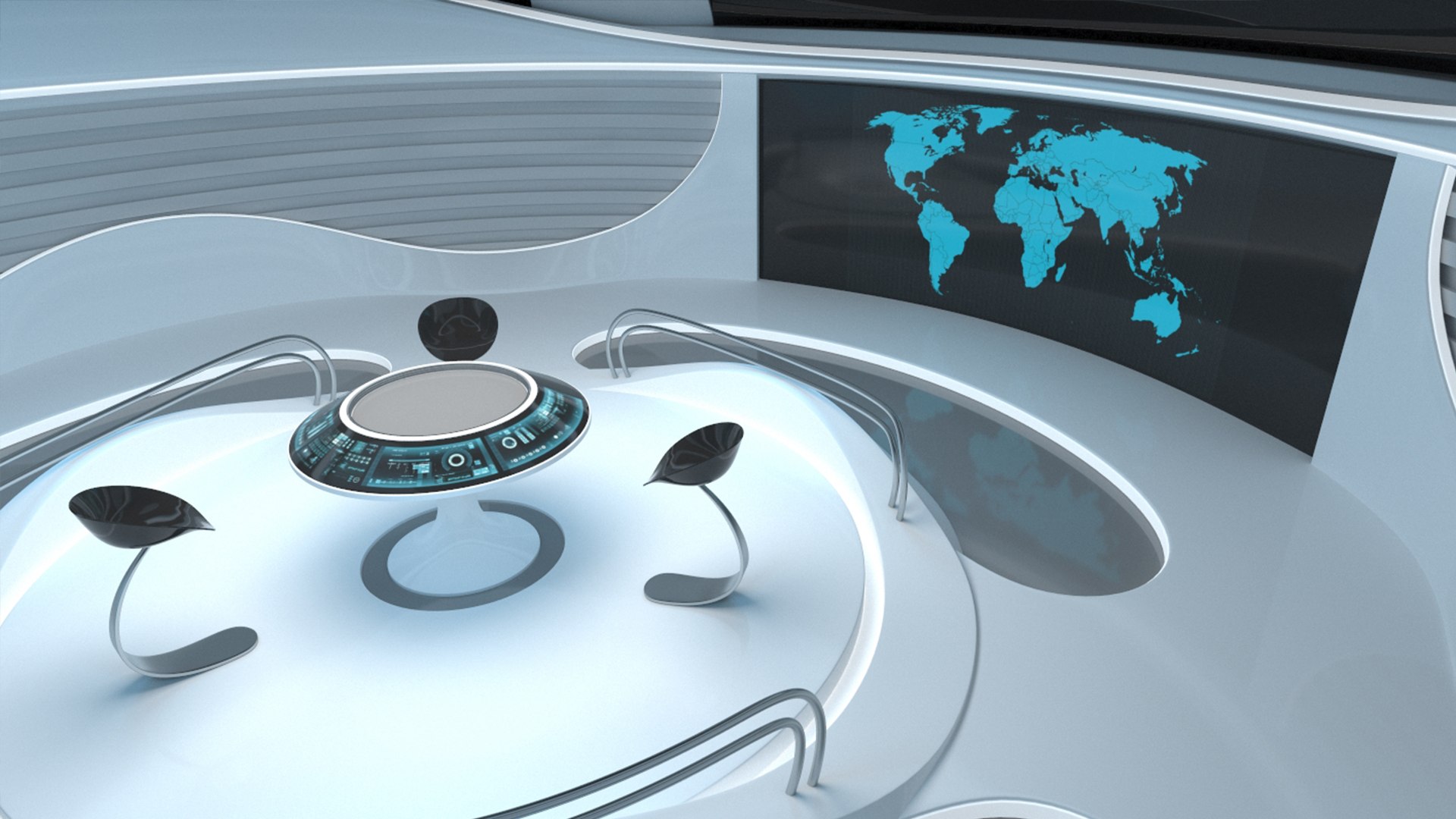 3D model Sci Fi Futuristic Control Room Collection - TurboSquid 1834437