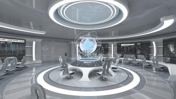 3D model Sci Fi Futuristic Control Room Collection - TurboSquid 1834437