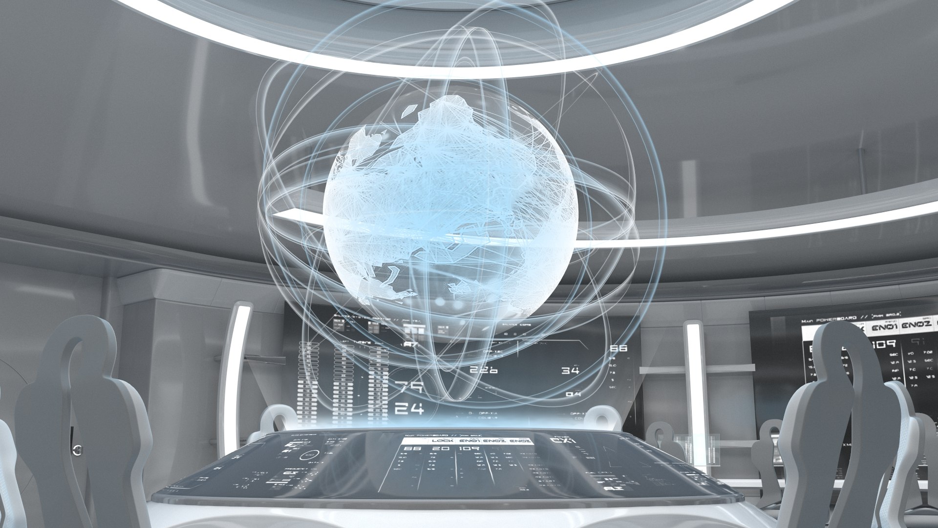 3D Model Sci Fi Futuristic Control Room Collection - TurboSquid 1834437