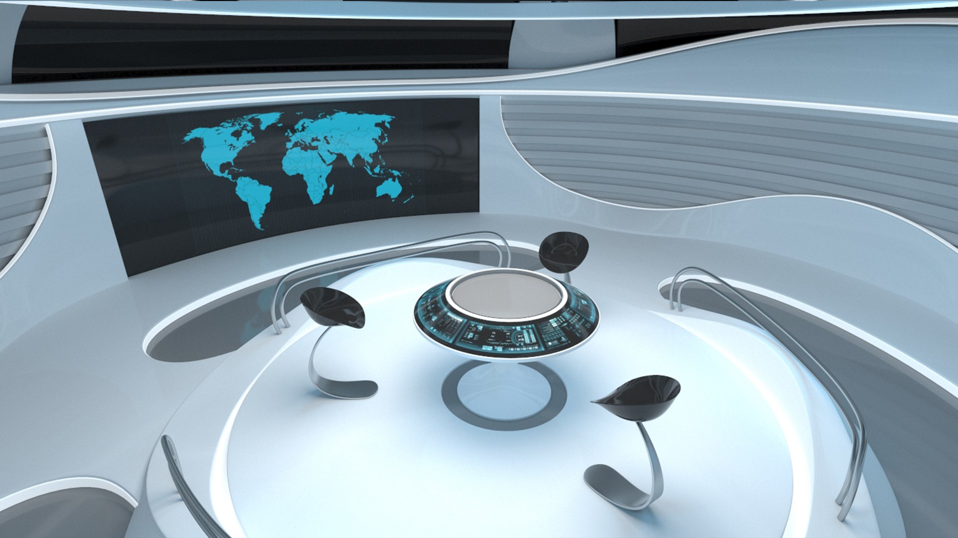 3D model Sci Fi Futuristic Control Room Collection - TurboSquid 1834437