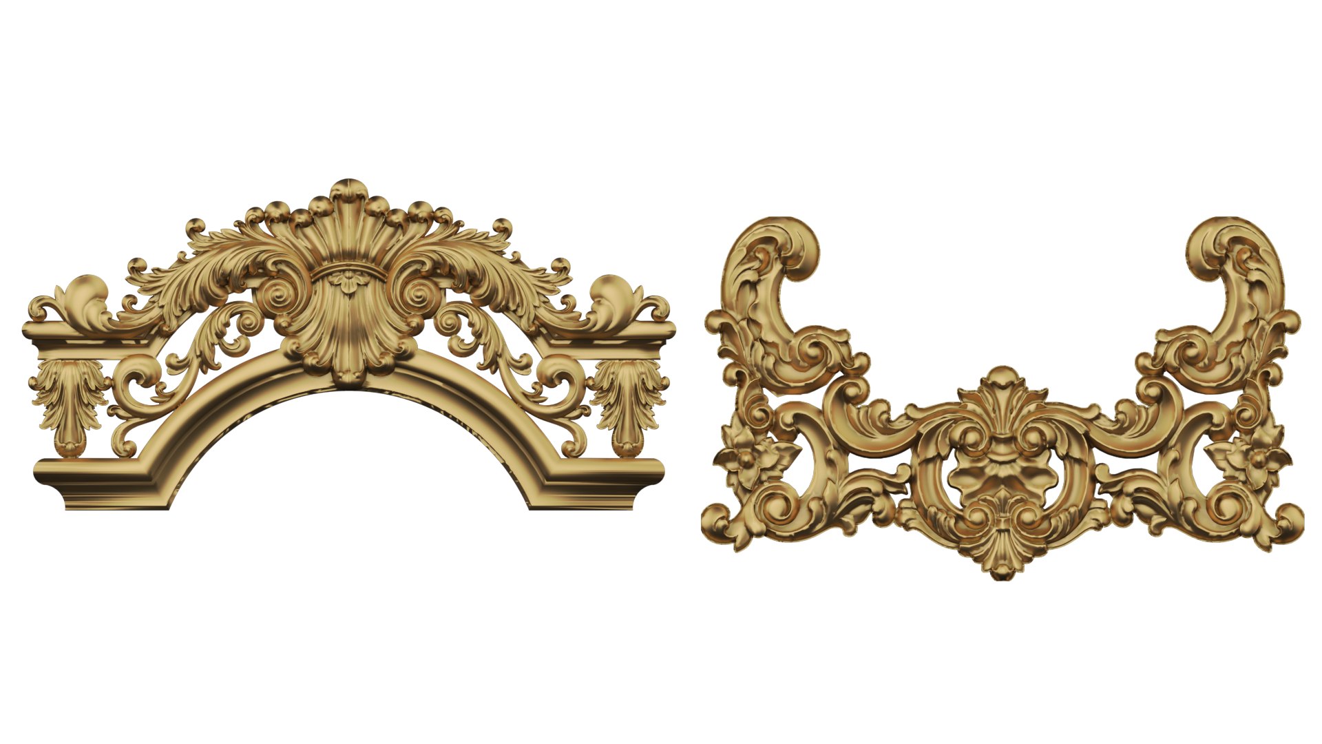 3D Classic 3d Model Pattern Luxury Inlaid Gold - TurboSquid 2094946