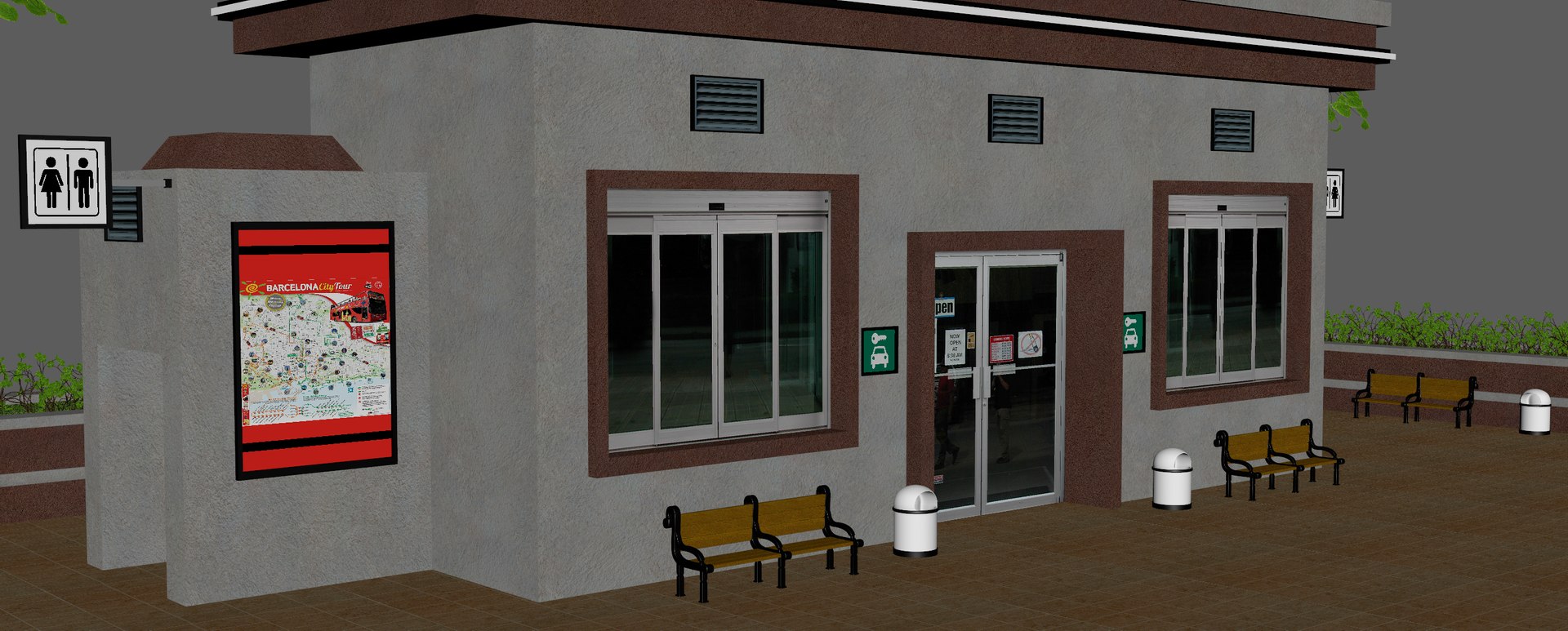 3D Info Information Tourist Model - TurboSquid 1229681