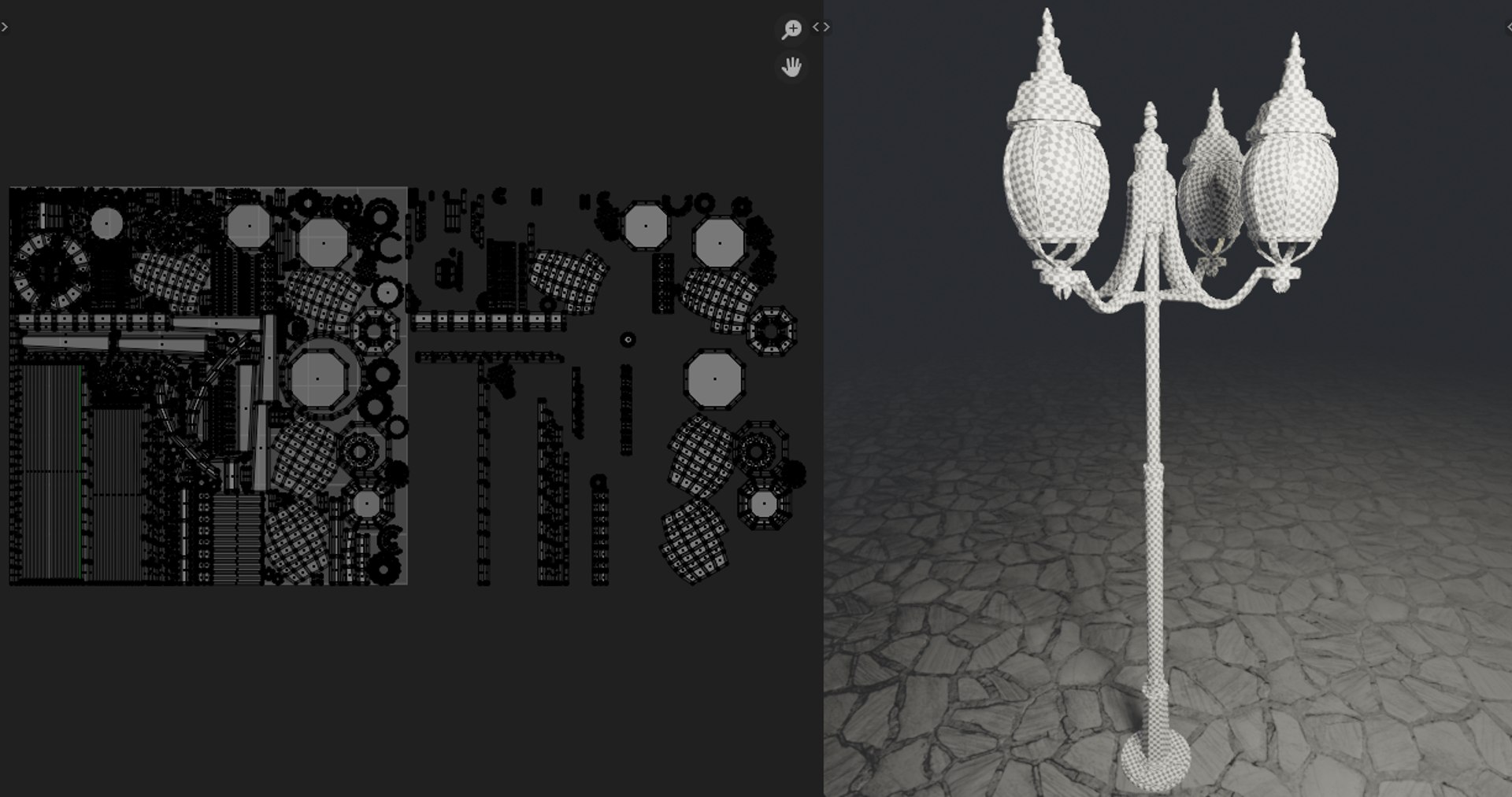 3D Bounded Street Lamp With Quad Stand Model - TurboSquid 1943615
